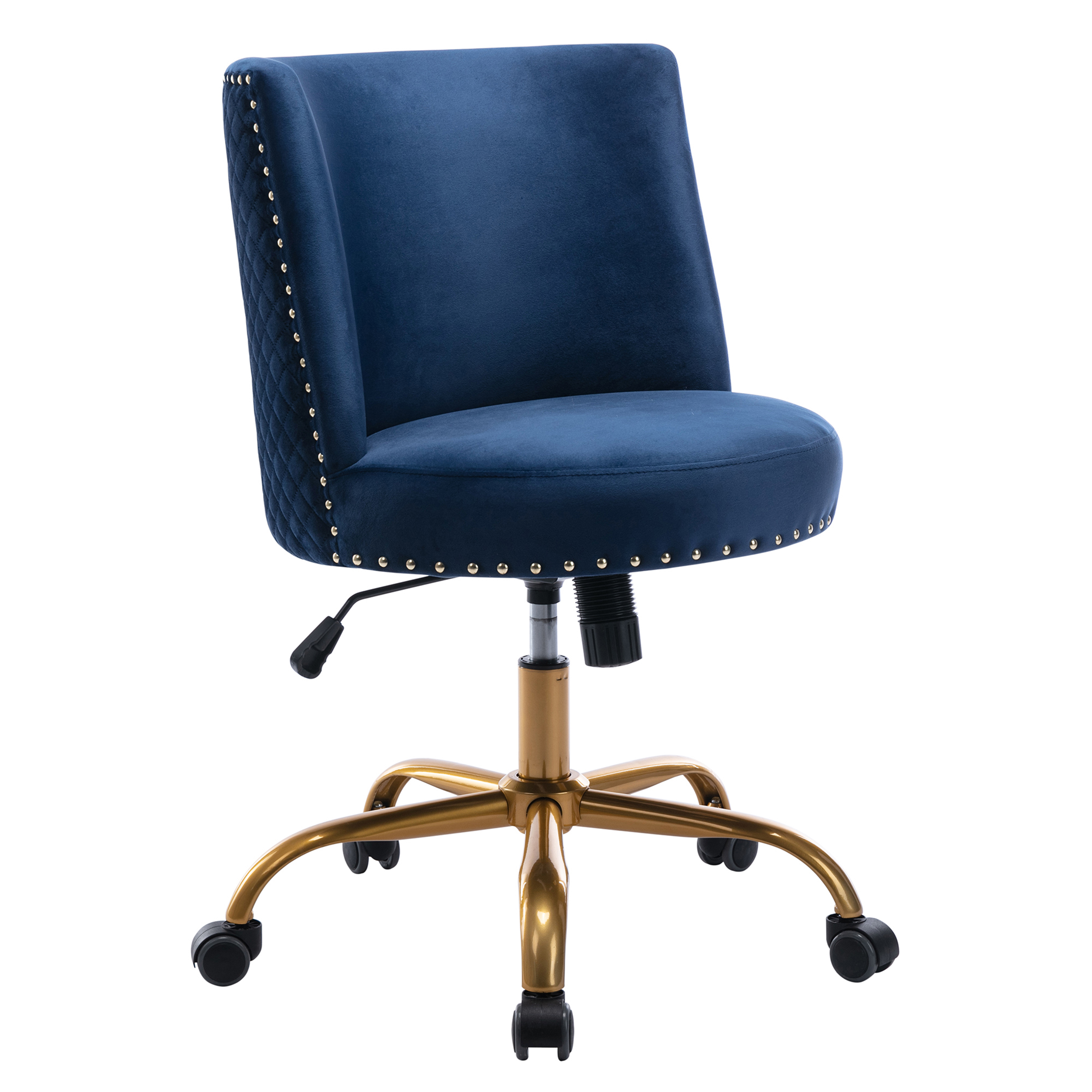 Velvet Home Office Desk Chair, Swivel Accent Chair for Living Room and ...