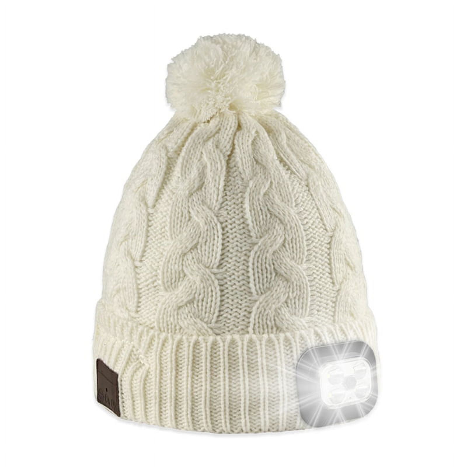 Velvet LED Bluetooth 5.2 Headphone Cap (450MAH) White-OPP Bag - Walmart.com