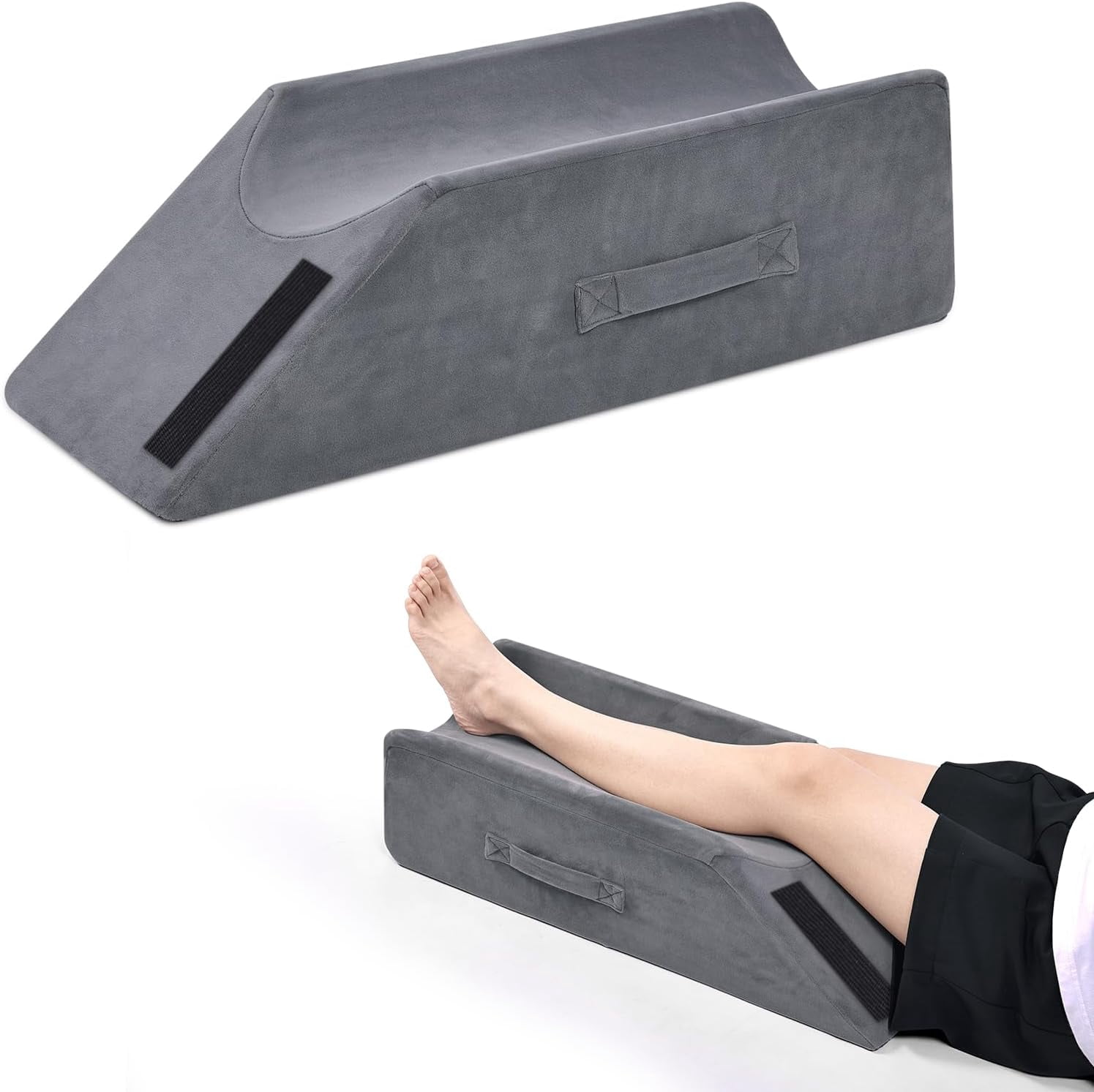 Velvet Leg Pillows for Knee Ankle Surgery Recovery Leg Elevation Pillow ...