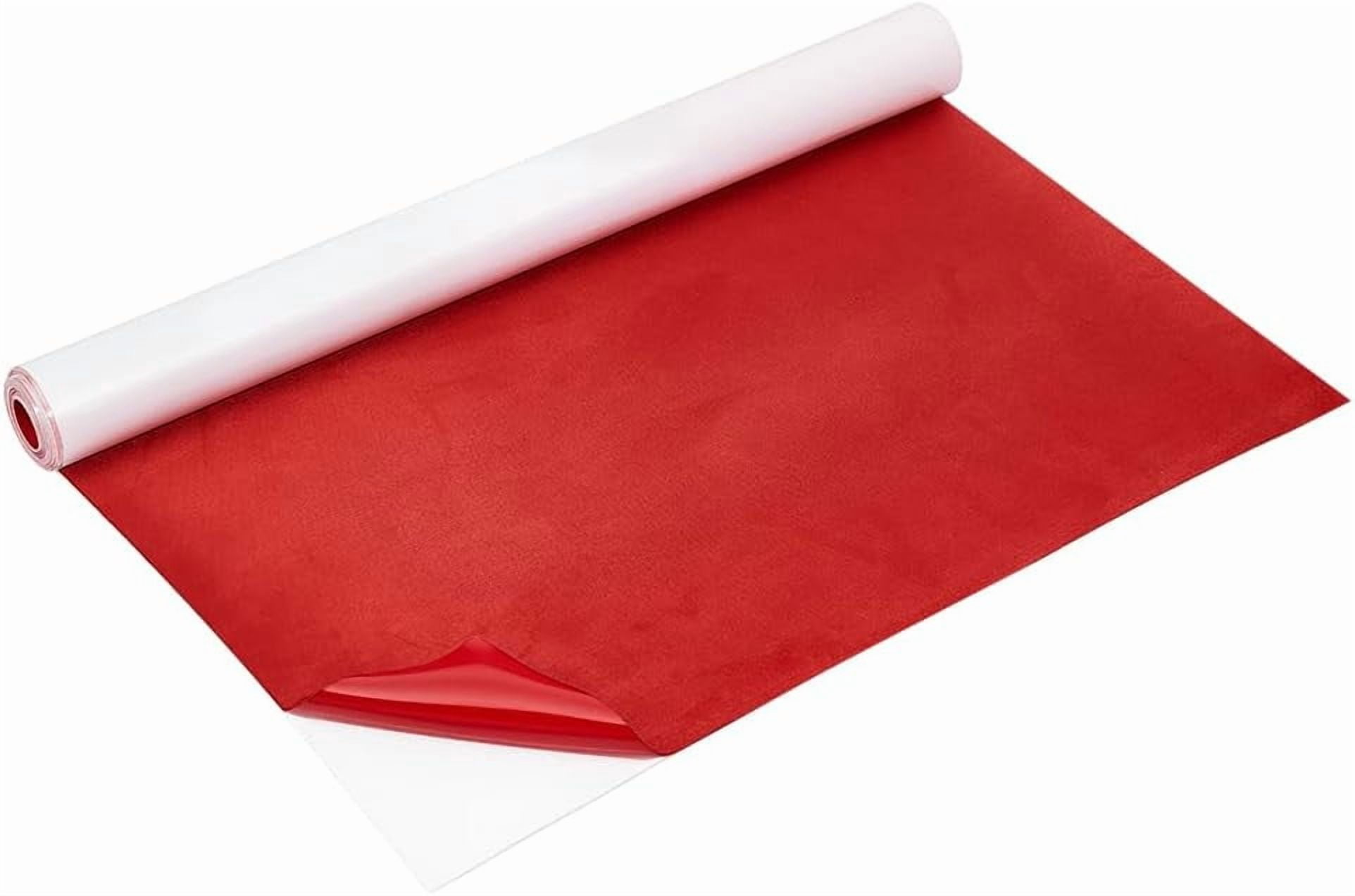 Velvet Lining for Crafts 6.34x55.12 Inch FireBrick Velvet Roll with ...