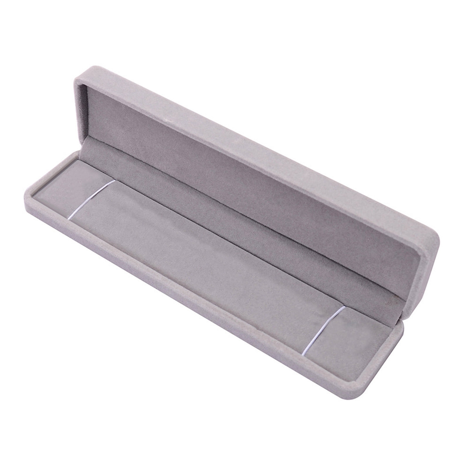 Velvet Necklace Box Long Bracelet Box Display Chain Jewelry Box Case ...