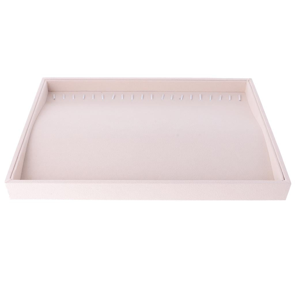 Velvet Necklace Bracelet Display Tray Jewelry Holder Organizer Necklace ...