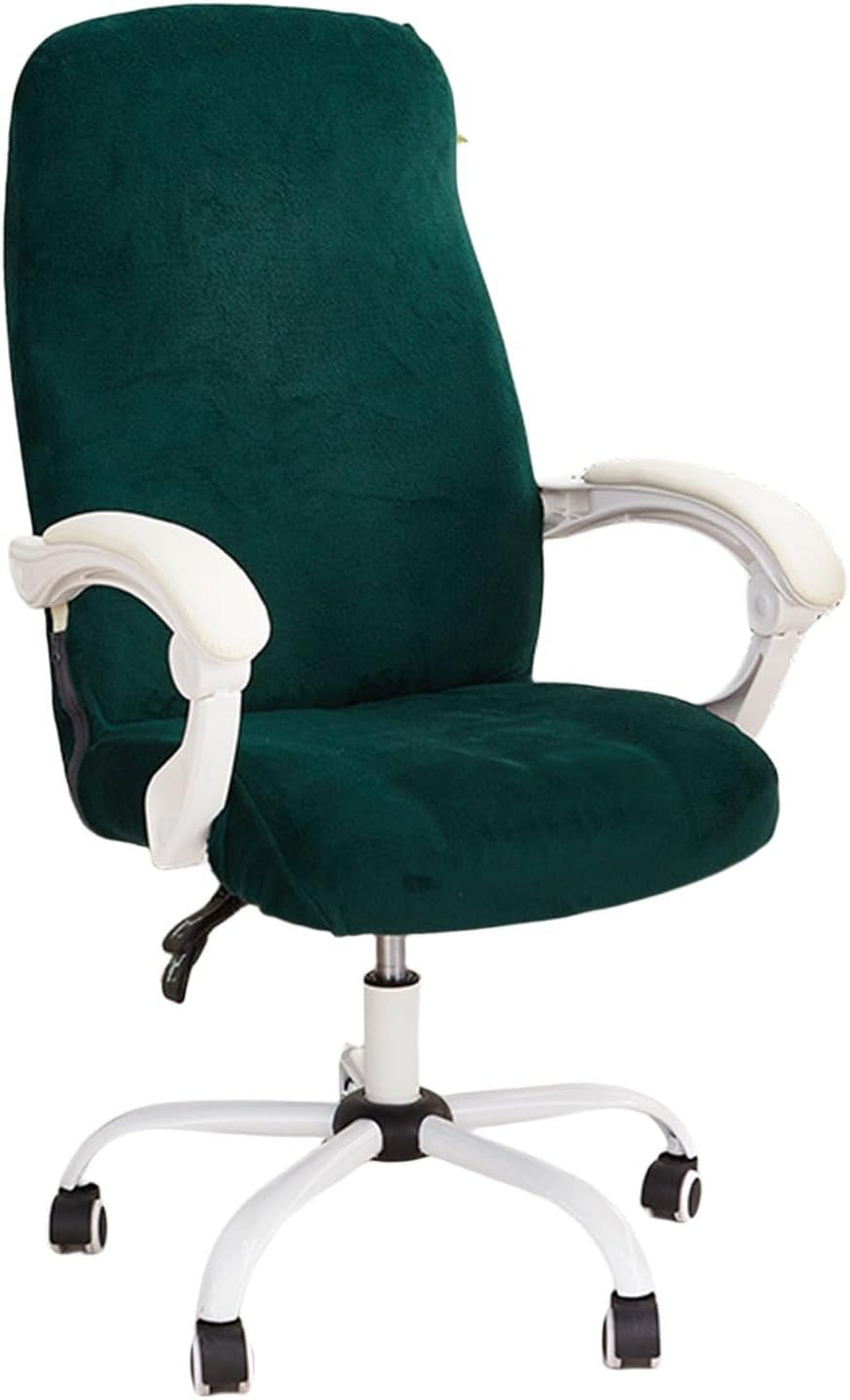 Velvet Office Chair Cover Stretchable Universal Chair Seat Covers with ...