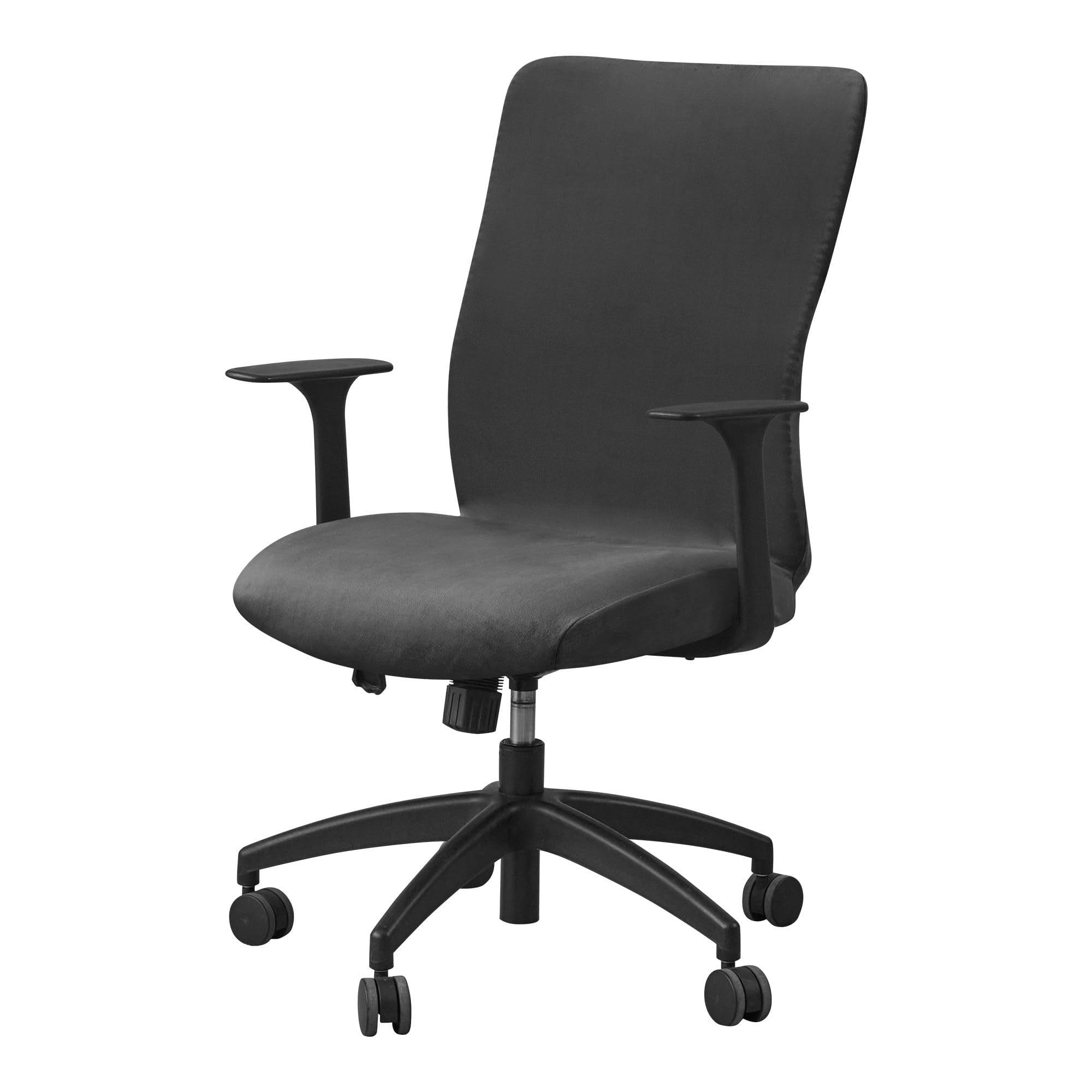 Velvet Office Chair Cover, Universal Computer Office Chair Covers ...