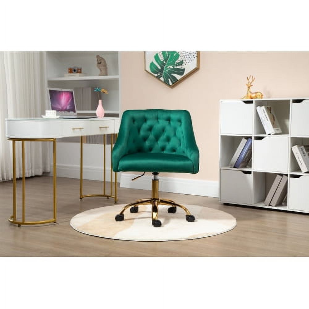 Velvet Office Swivel Chair, Vanity Chair, Fabric Desk Chair, Pretty ...
