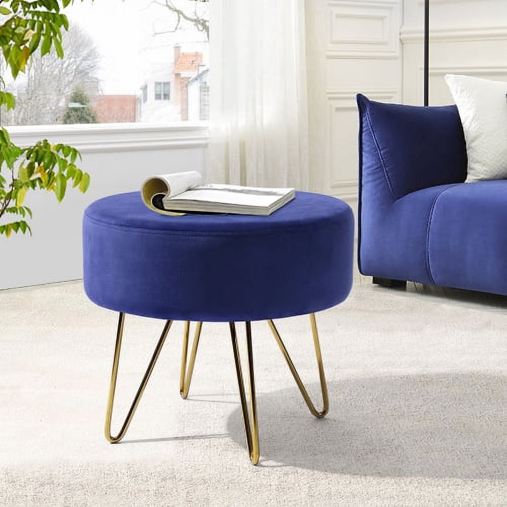 Velvet Ottoman, Makeup Vanity Stool, Contemporary Stool, Mongolian ...