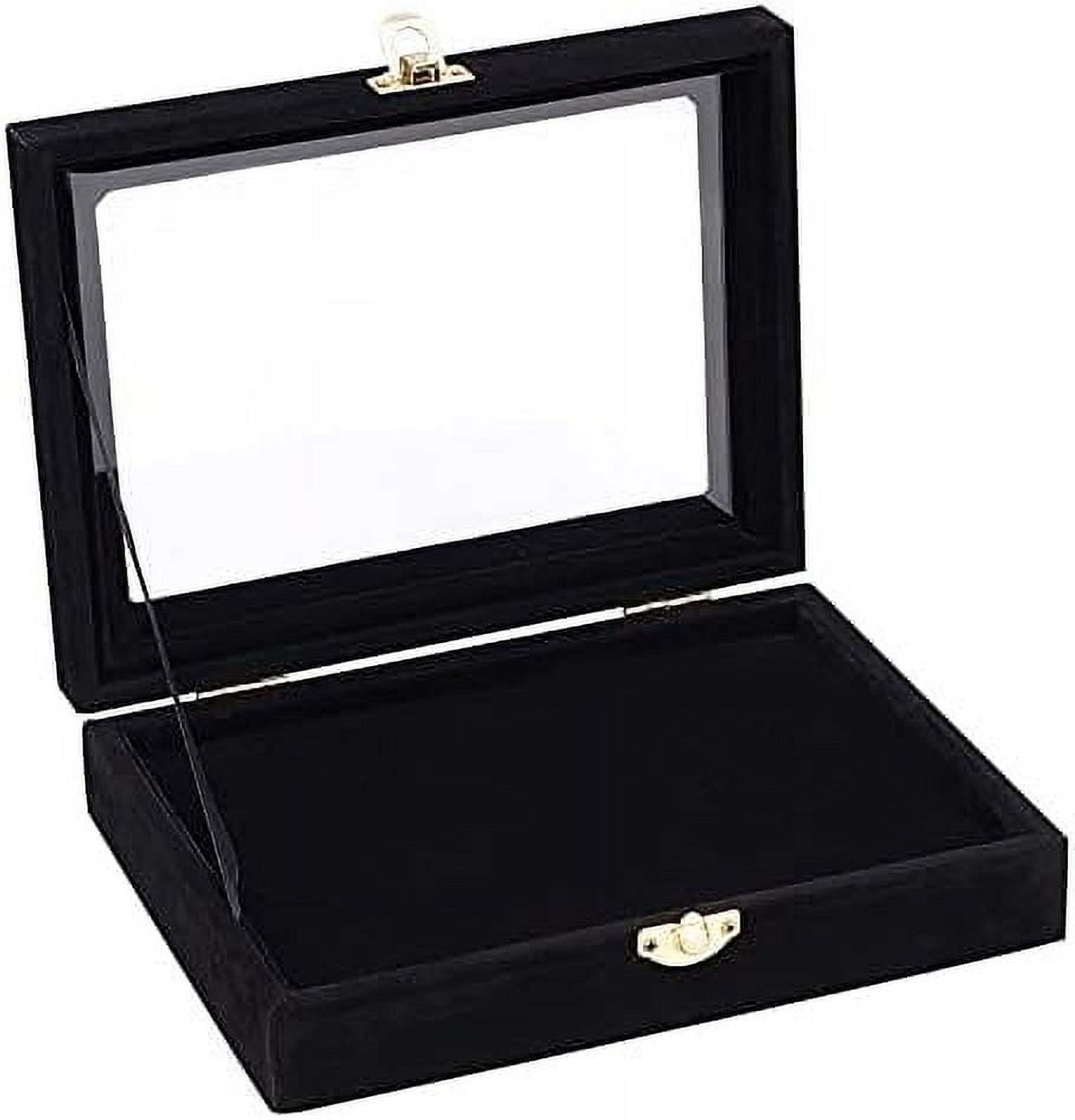 Velvet Pin Display Box Cabinet Brooch Collection Display Case with ...