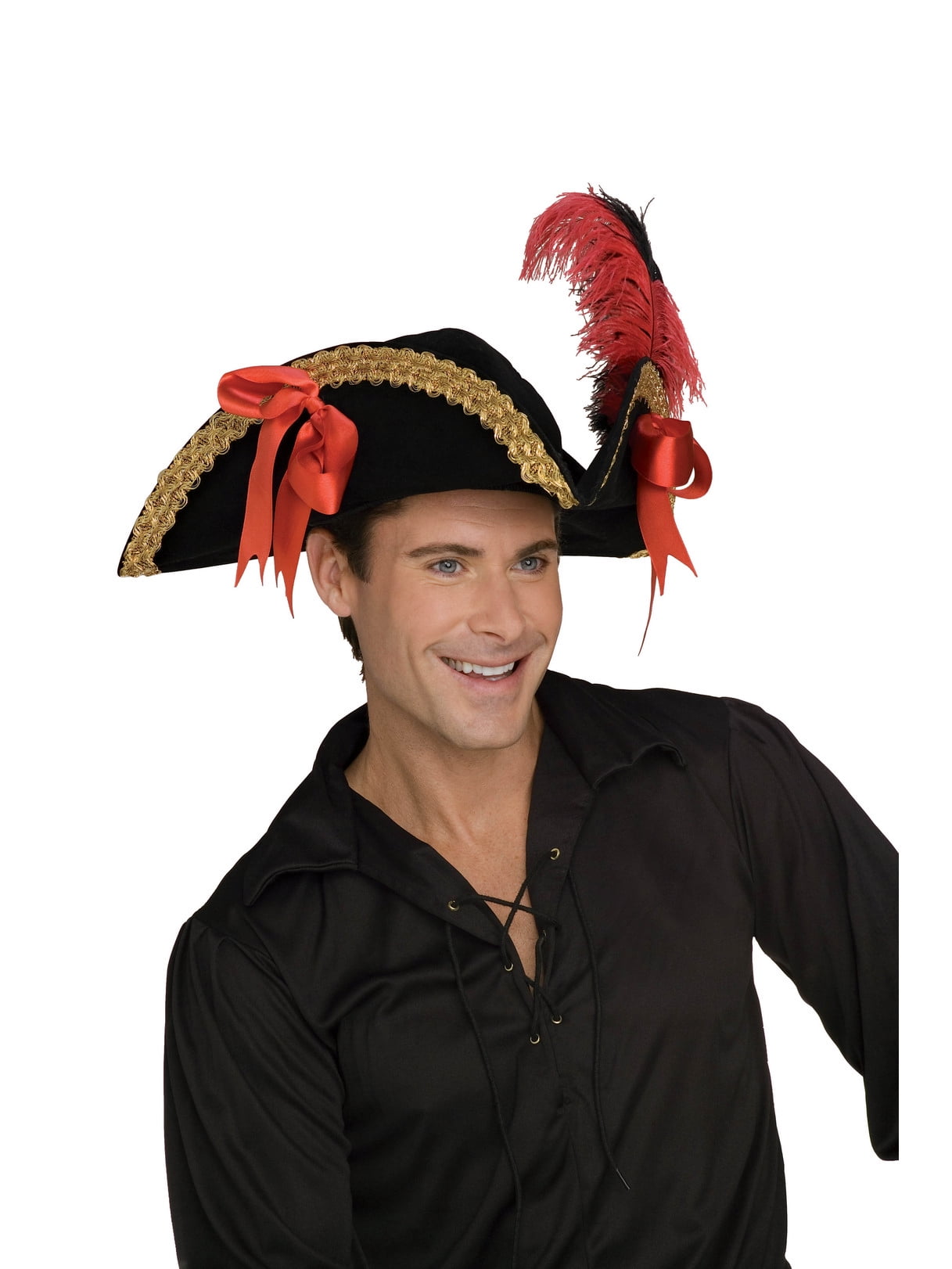 Pirate Captain Hat With Feather