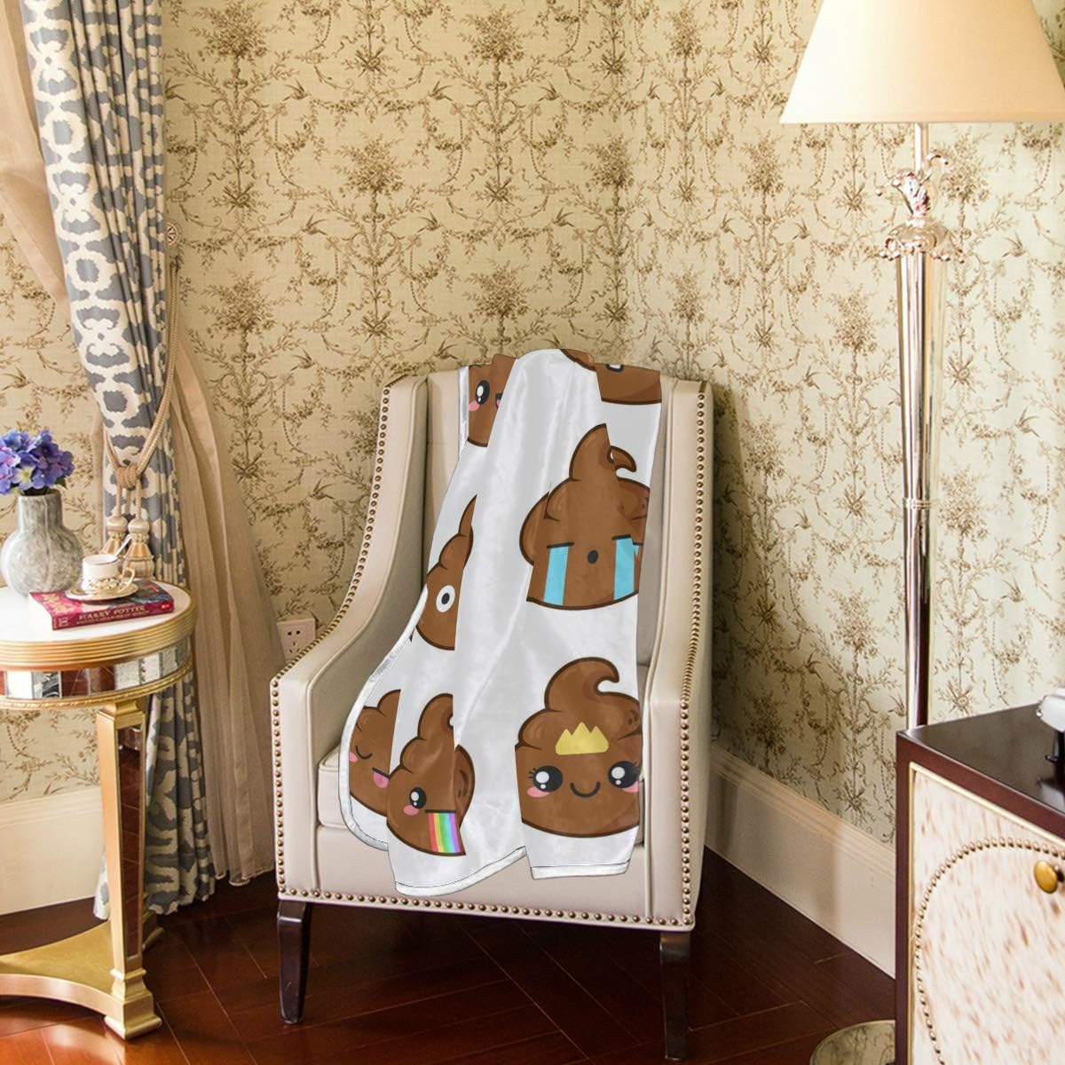 Velvet Plush Throw Thermal Blanket - 4x5FT - Funny Kawaii Stickers ...
