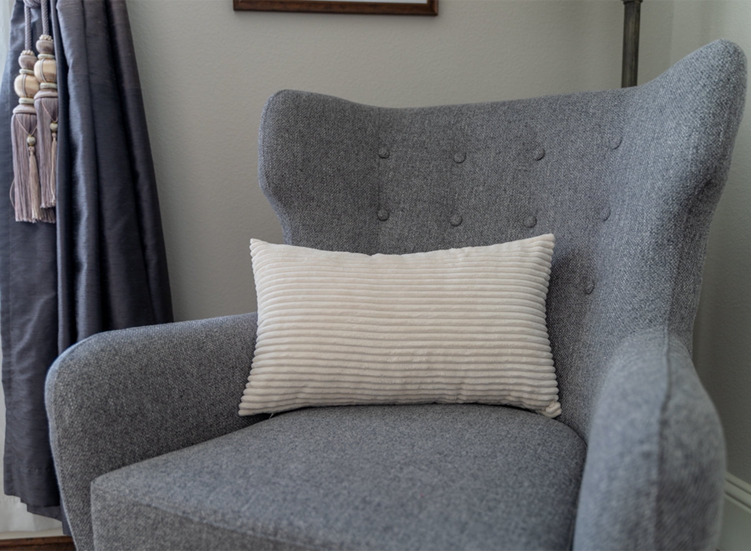 Velvet Rectangular Stripe Pack of 2 Throw Pillow Covers 12''x20'' (With ...