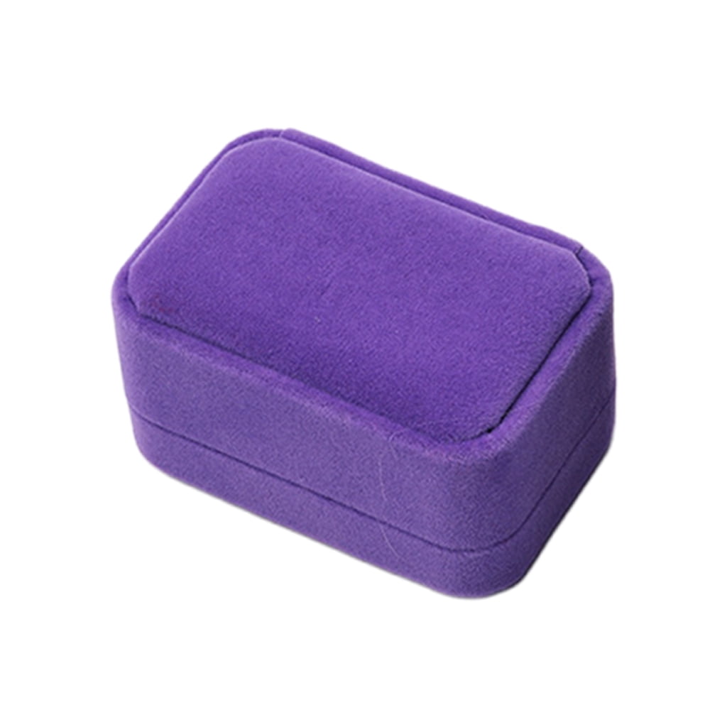 Velvet Ring Jewelry Storage Gift Square Box Ring Earrings Jewelry ...