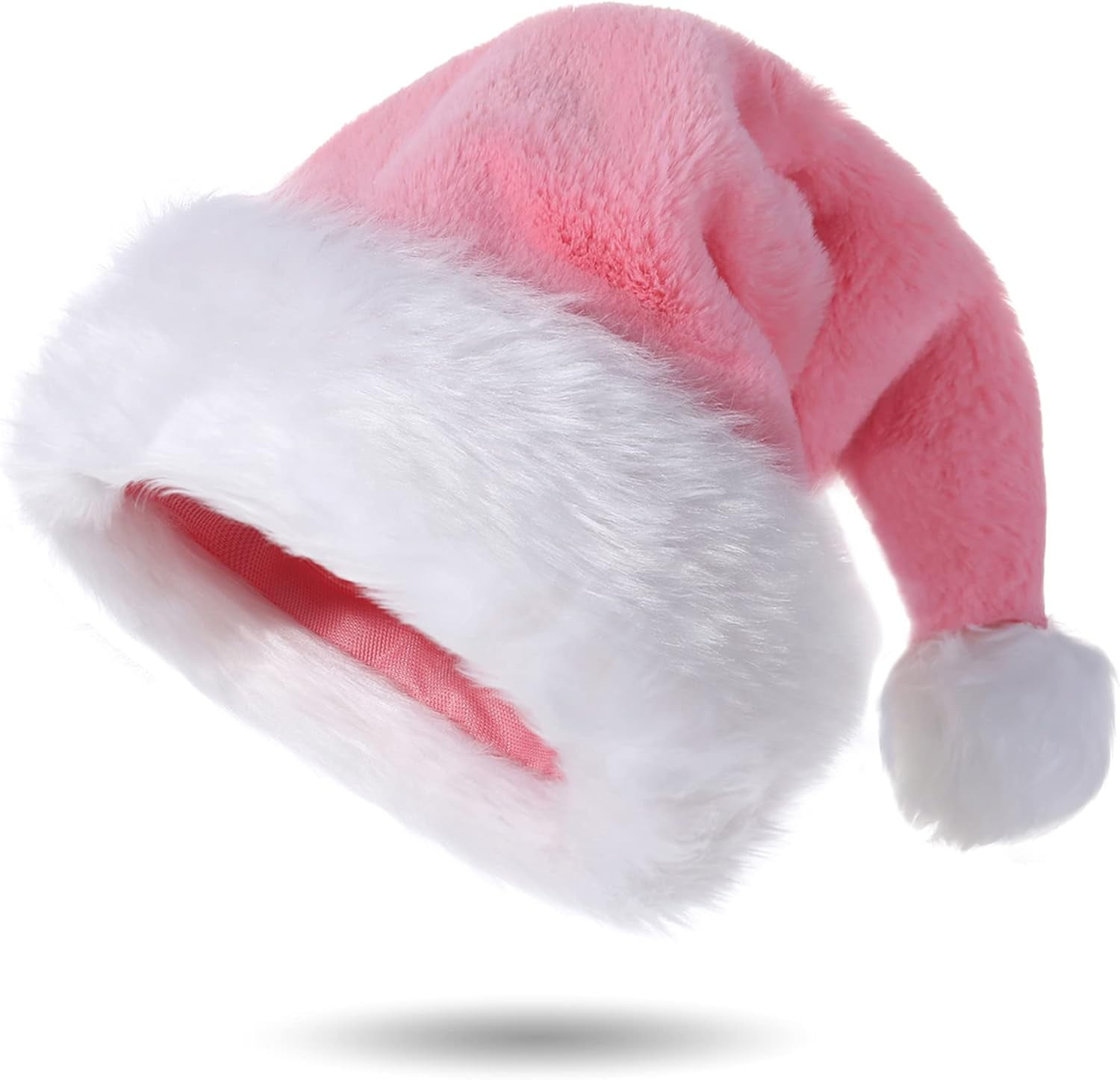 Velvet Santa Hat for Adults, Unisex Velvet Touch Comfort Christmas Hats ...