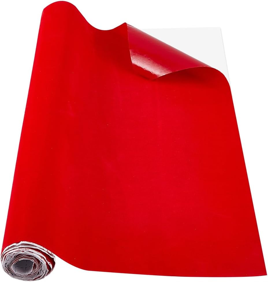 Velvet Self Adhesive Fabric Sheet 118 x 17.72 inch Velvet Flocking ...