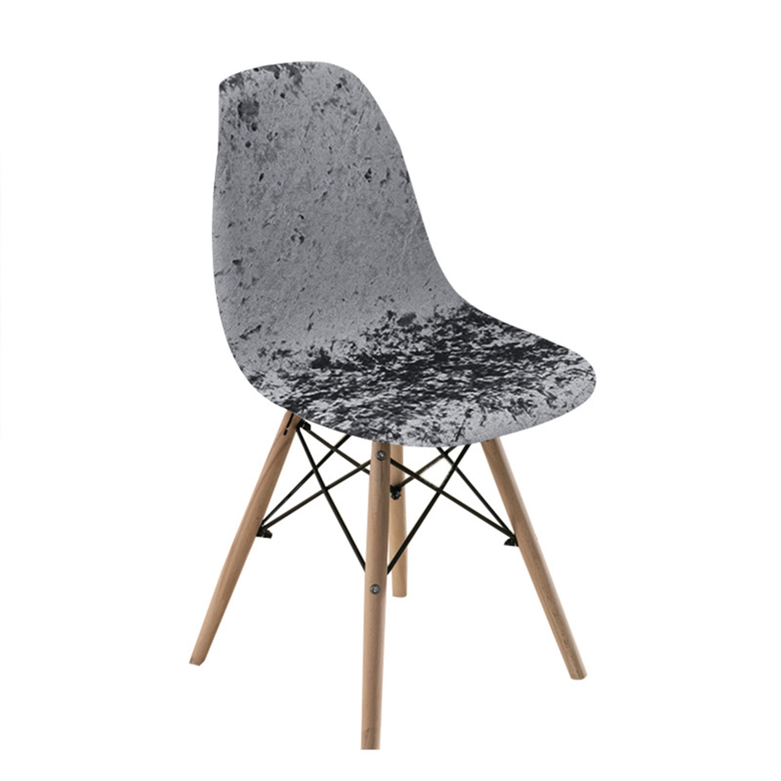 Velvet Shell Chair Covers,Mid Century Modern Accent Chair Slipcover ...