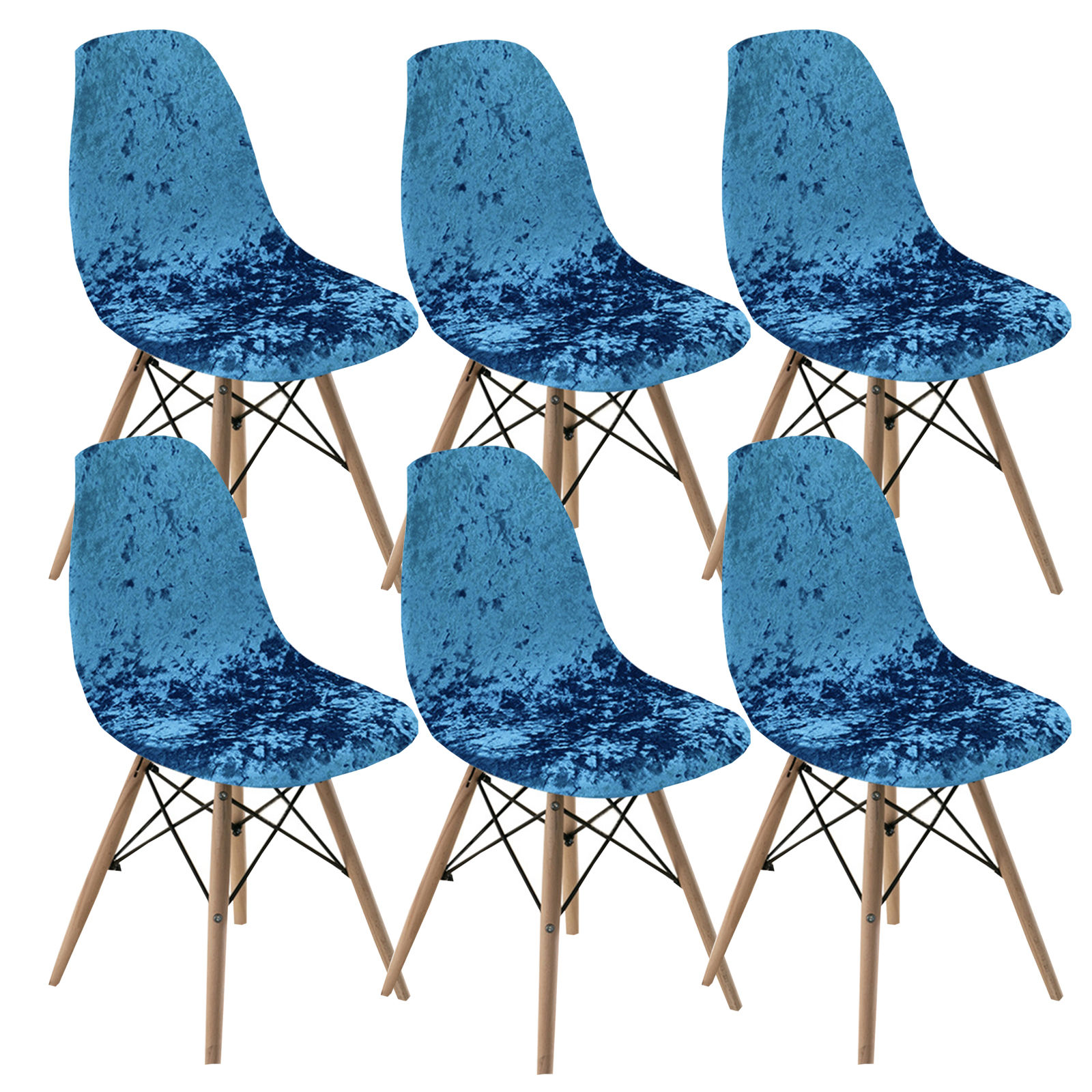 Velvet Shell Chair Covers,Mid Century Modern Accent Chair Slipcover ...