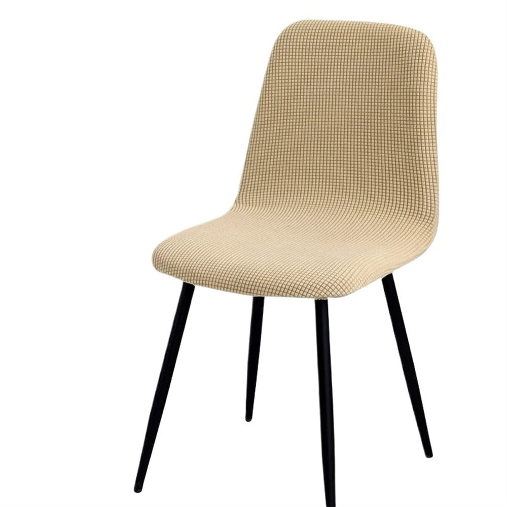 Velvet Short Back Chair Cover Stretch Slipcovers Elastic Seat Chair ...