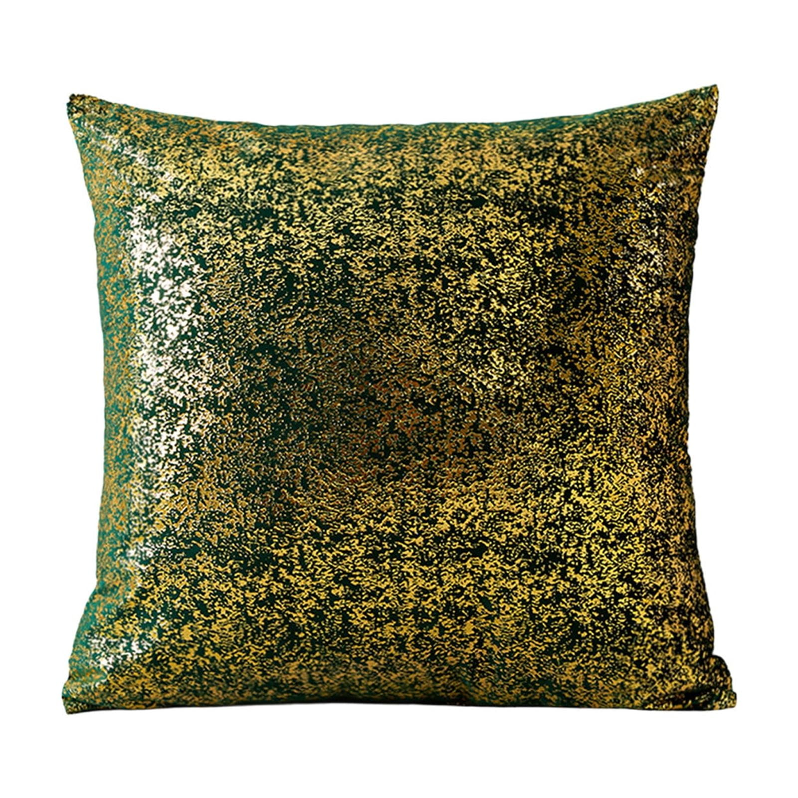 Velvet Snowflake Hot Stamping Pillow Cover, 45x45cm Soft Flock Material ...