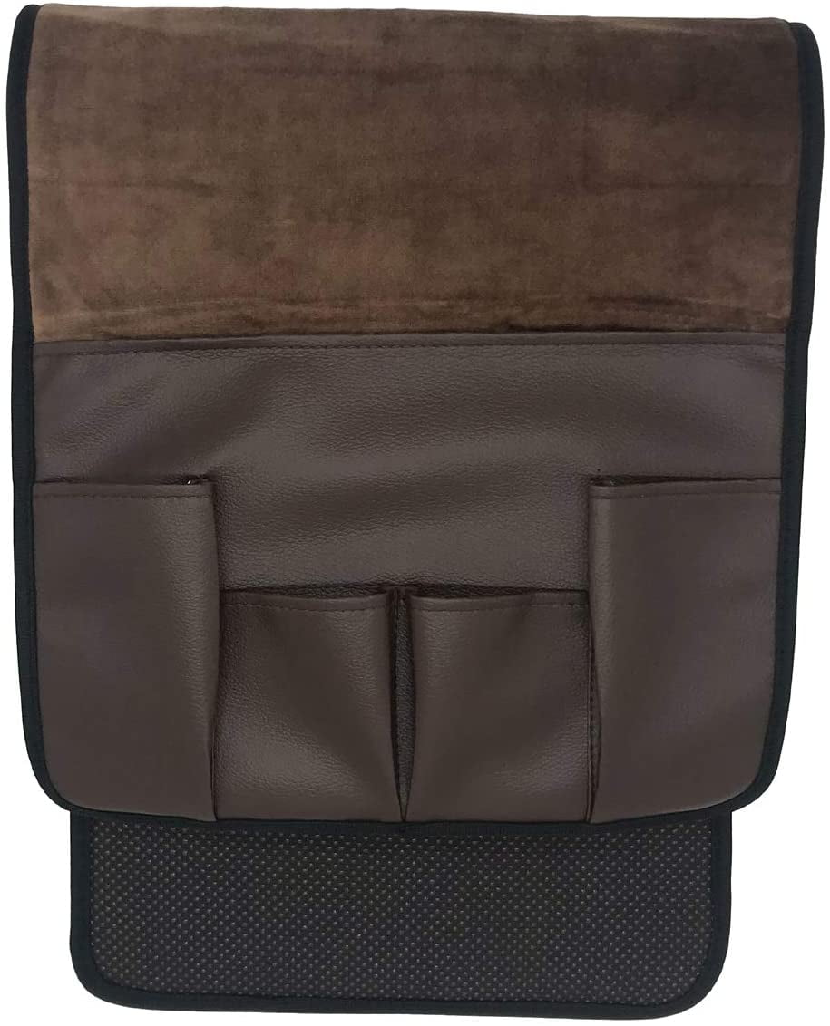 Velvet Sofa Couch Chair Armrest Soft Caddy Organizer Holder for Remote ...
