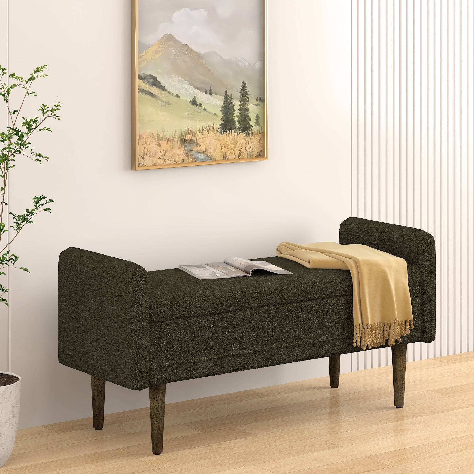 Velvet Storage Seat In Color - 45.98"*16.75"*21.75" For Living Room ...