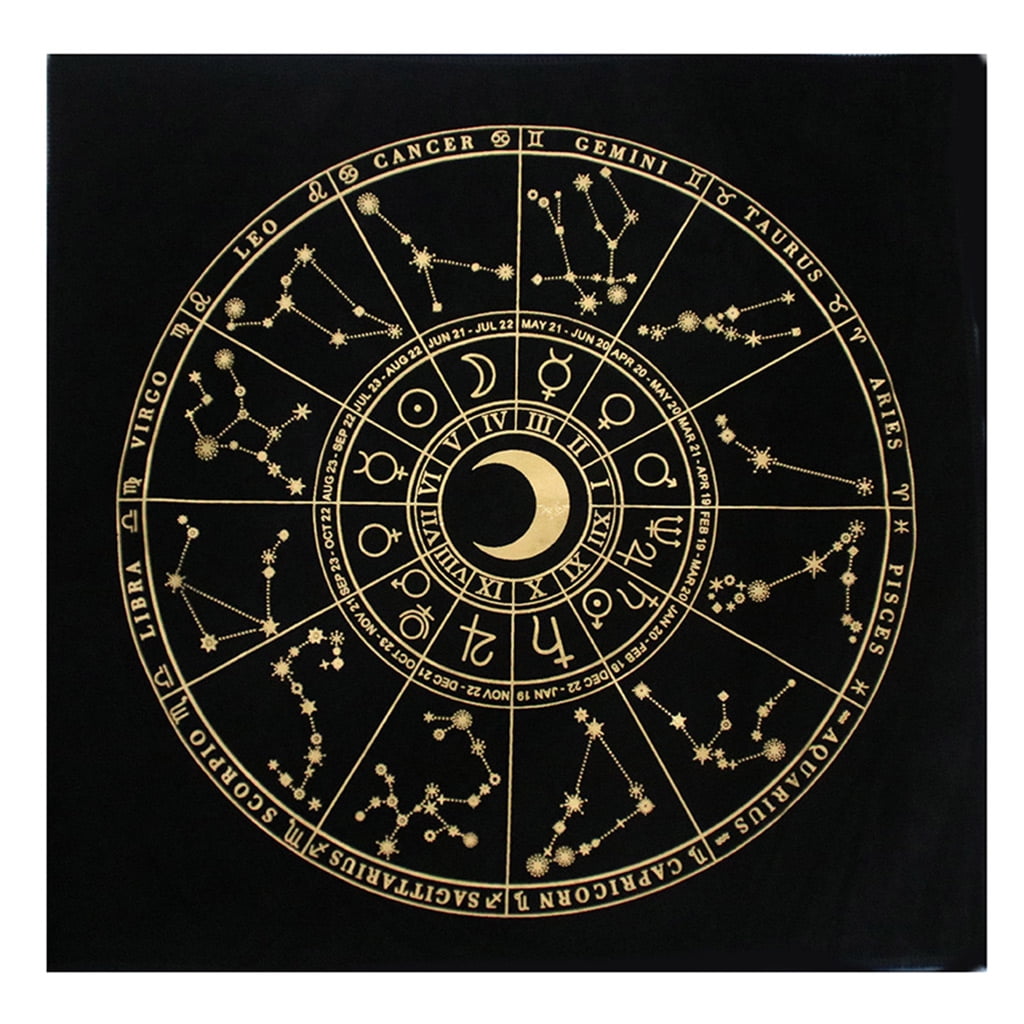 Velvet Tarot Astrology Tablecloth Rune Divination Altar Cards Cloth ...