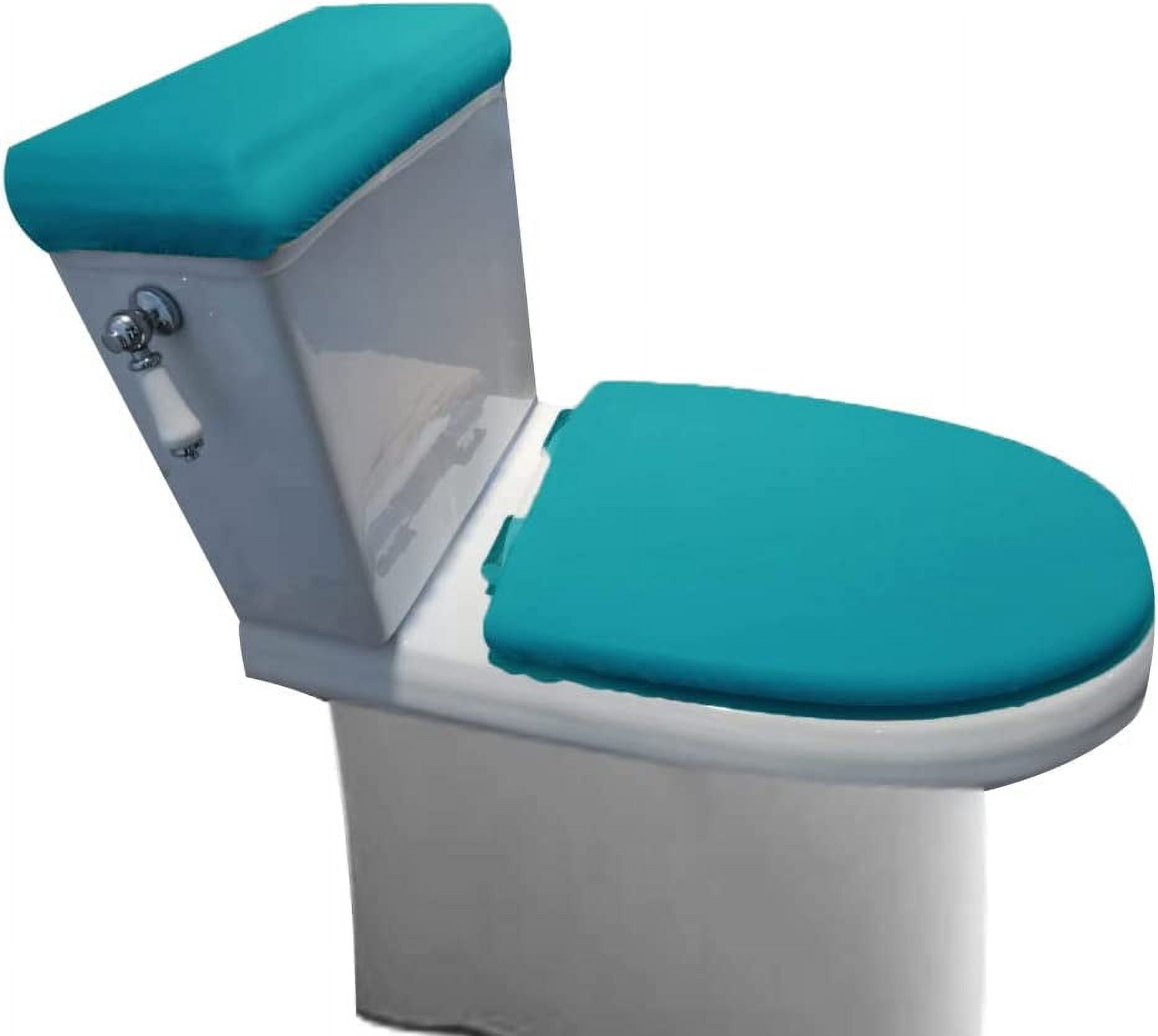 Velvet Toilet Lid Cover and Toilet Tank Lid Cover Fabric Cover for A ...
