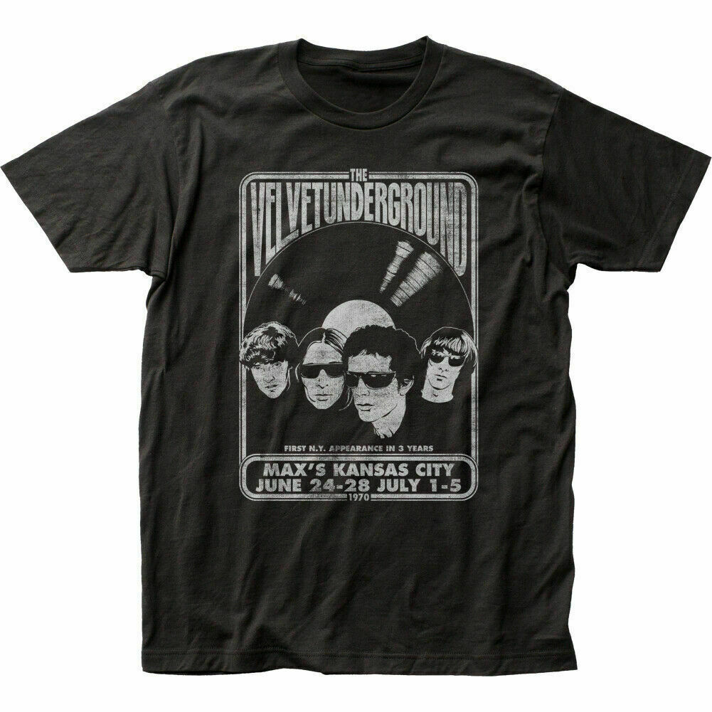 Velvet Underground Velvet Vinyl T Shirt Mens Licensed Rock N Roll Band ...