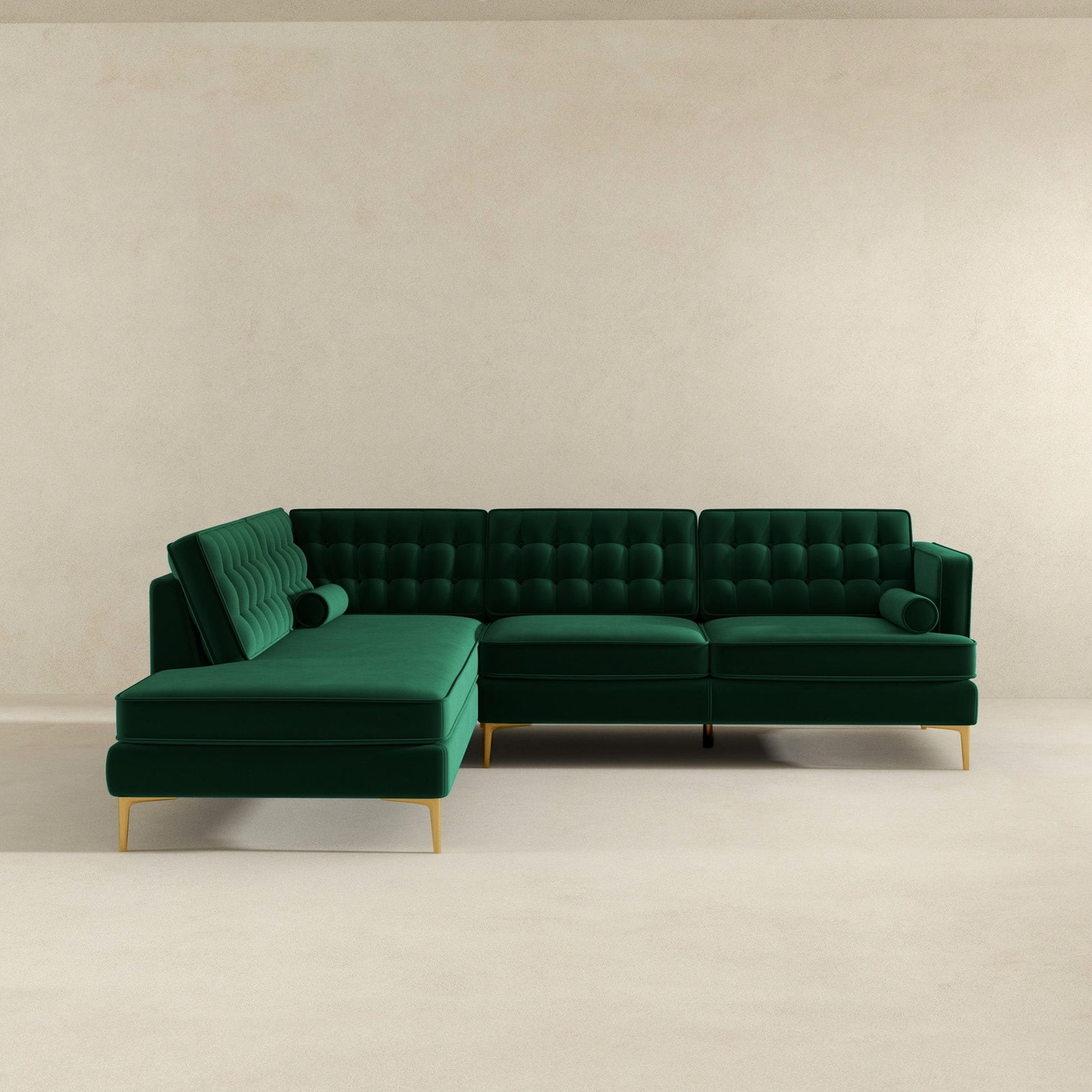 Velvet Upholstery & Crafted Frame - Create a Cozy Living Room ...