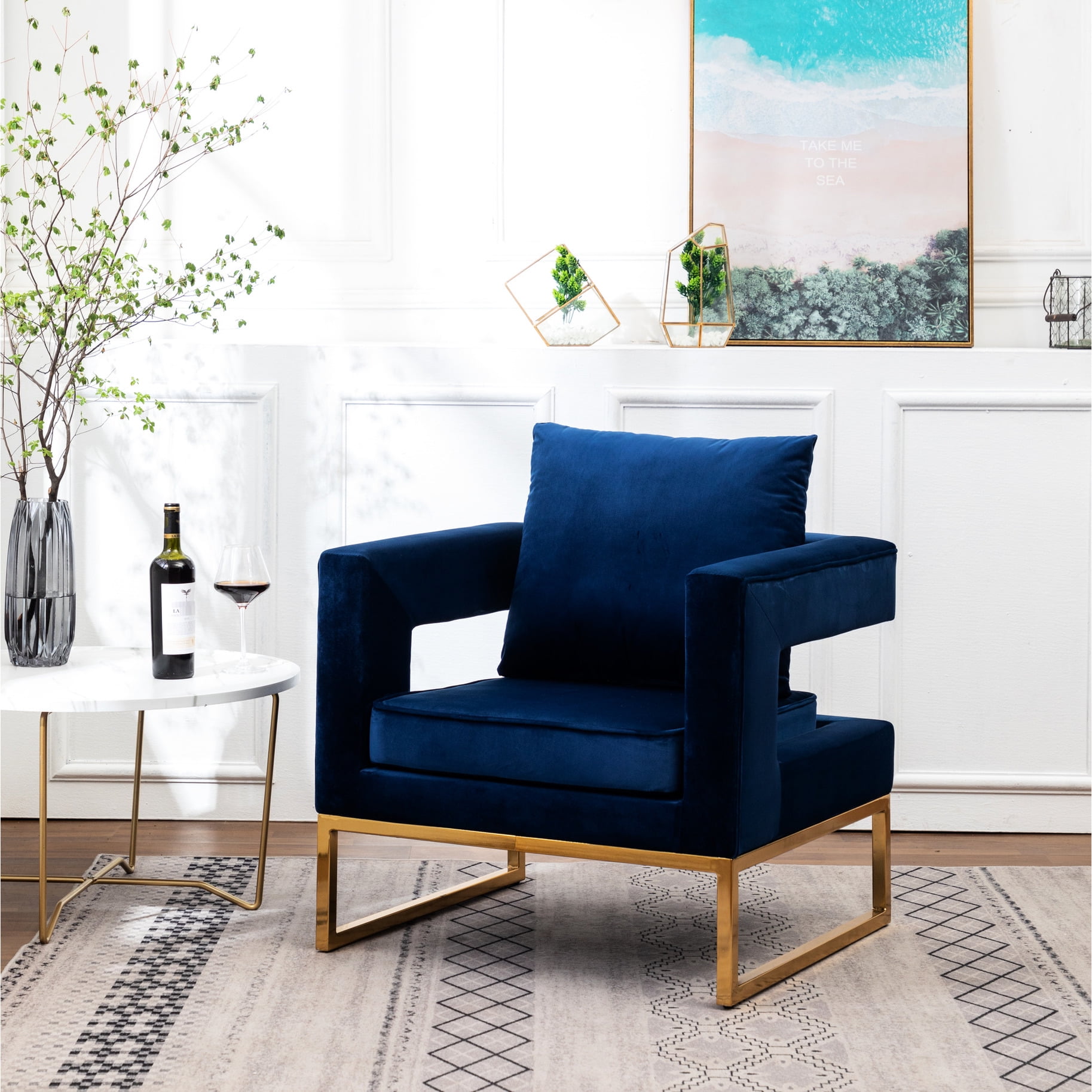 Velvet-like Fabric + Simple Design - Foyer, Make a Bold First ...