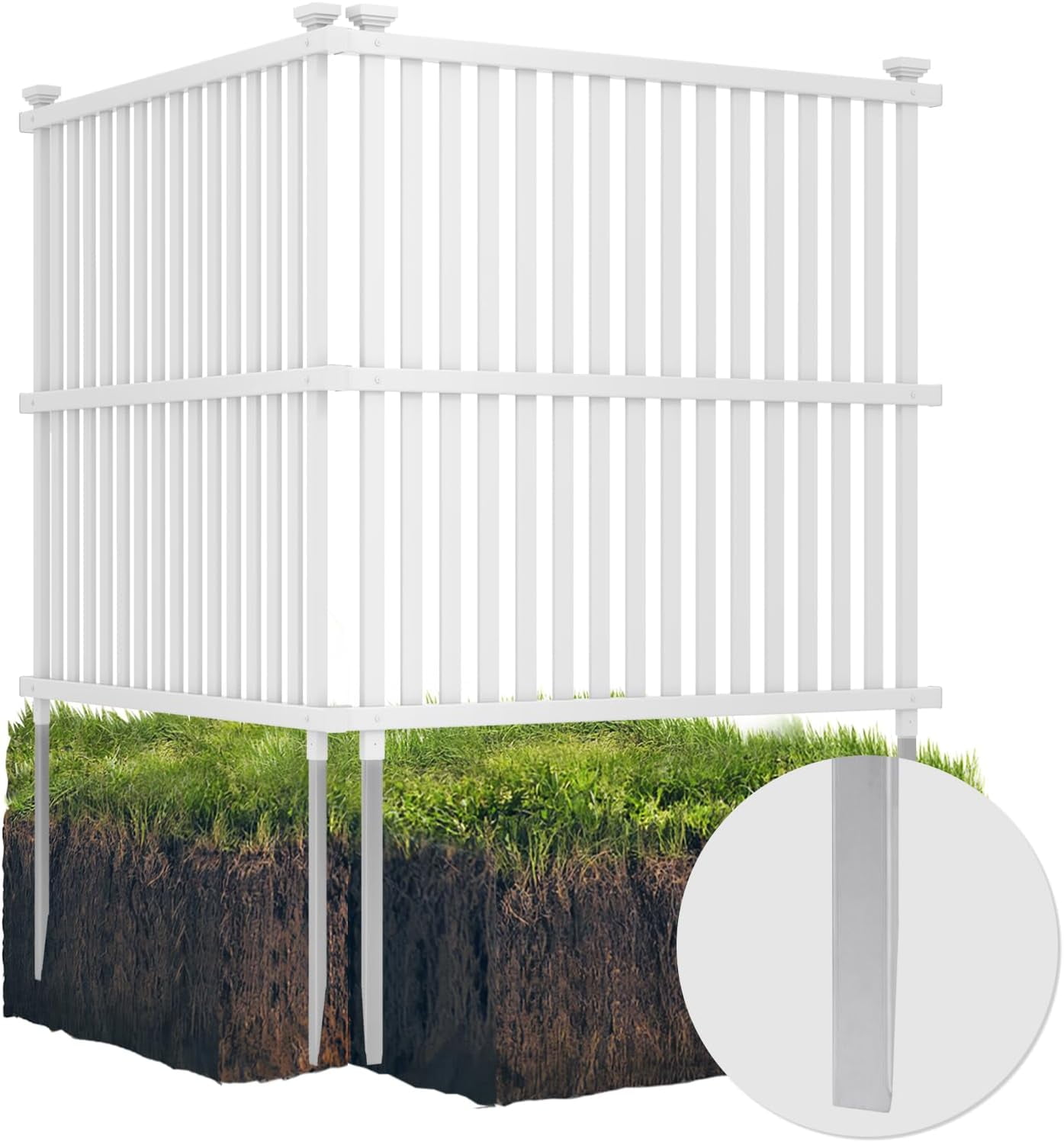 VelvetBlossom 45''Wx45''H Outdoor Privacy Screens, 2 Panels Air ...