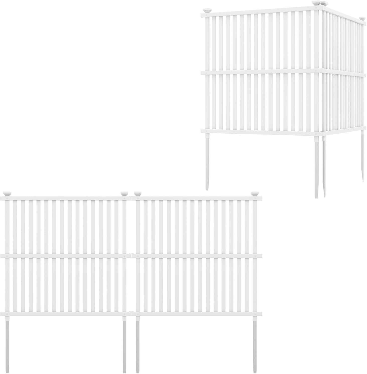 VelvetBlossom 45''Wx45''H Outdoor Privacy Screens,4 Panels Air ...