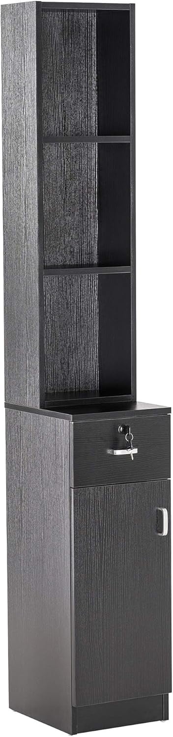 VelvetBlossom 70"x13.2"x11" Locking Wall Mount Hair Styling Barber ...