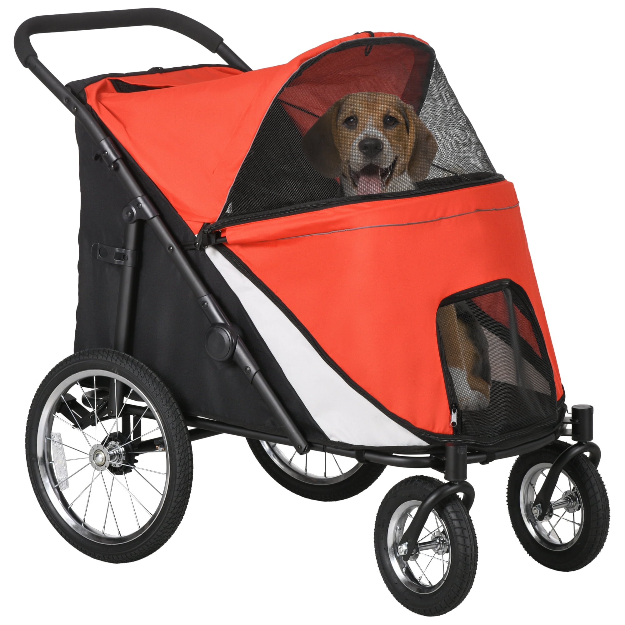 VelvetBlossom Pet Stroller for Medium and Large Dogs and Cats, Easy ...