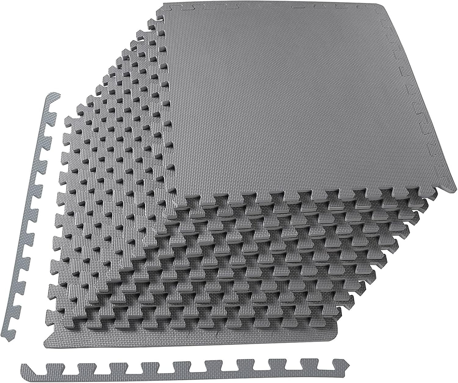 VelvetBlossom Puzzle Exercise Mat with EVA Foam Interlocking Tiles for ...