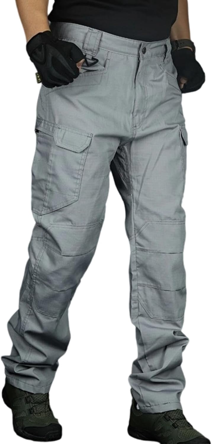 Velviry Pants, Men's Ripstop Work Pants, Water Resistant Outdoor ...