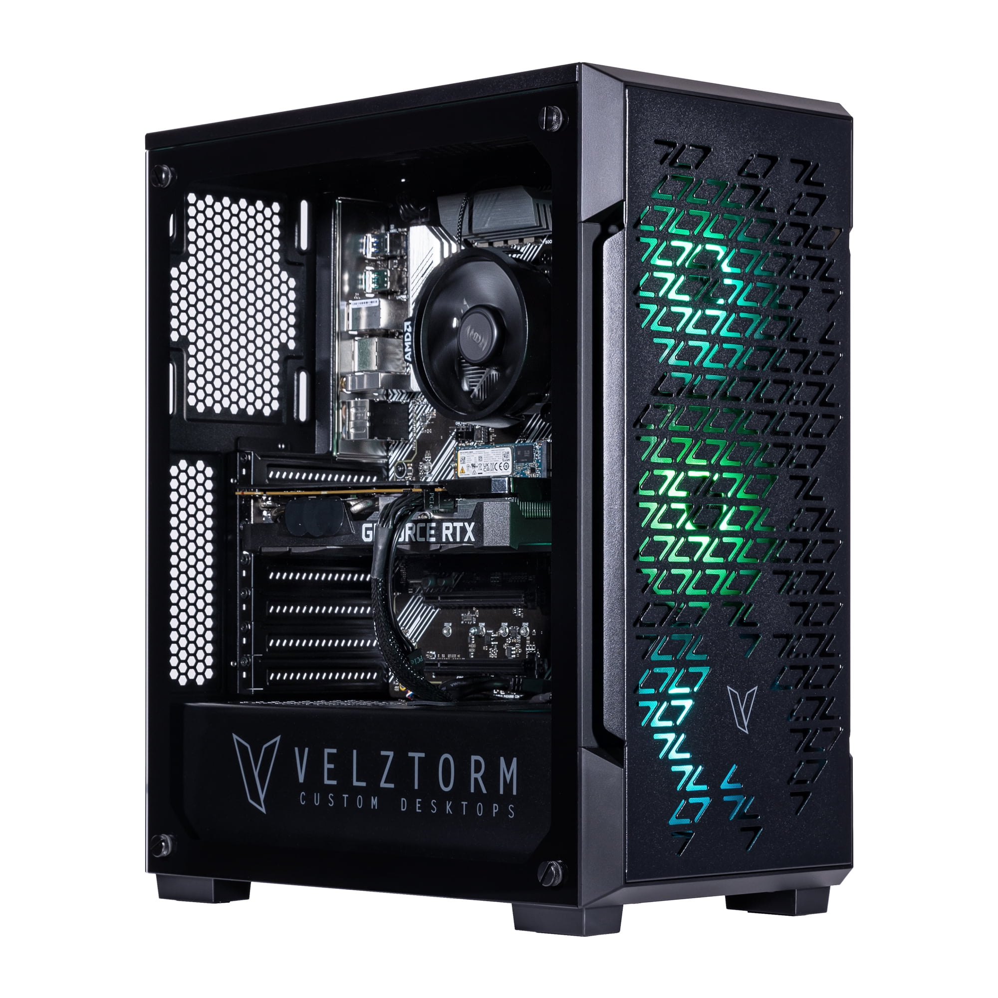 Velztorm Fultix Custom Built Gaming Desktop PC (AMD Ryzen 5-5500, GeForce RTX 3070, 64GB DDR4 ...