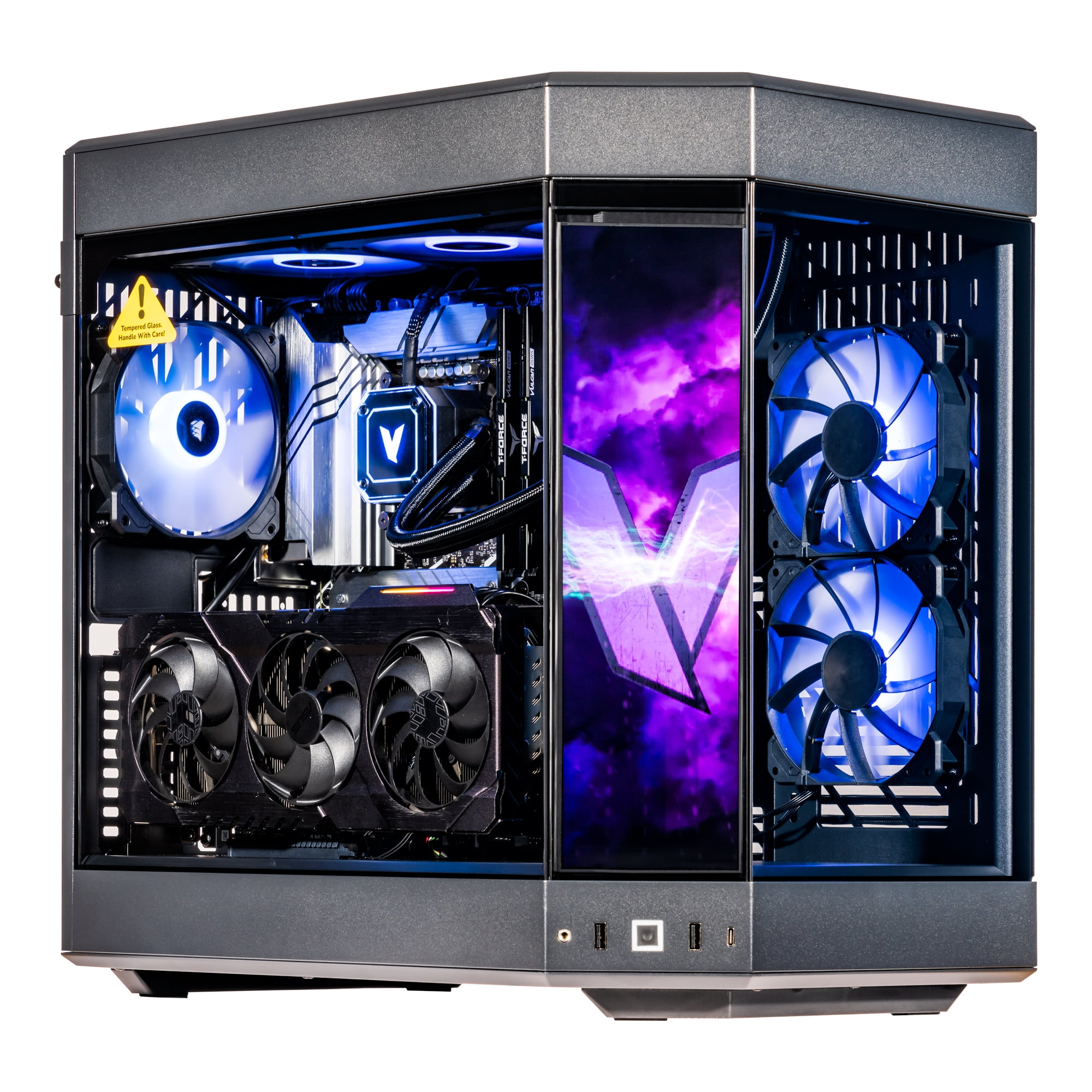 Velztorm LCD Black Praetix Custom Built Gaming Desktop PC (Intel i9 ...