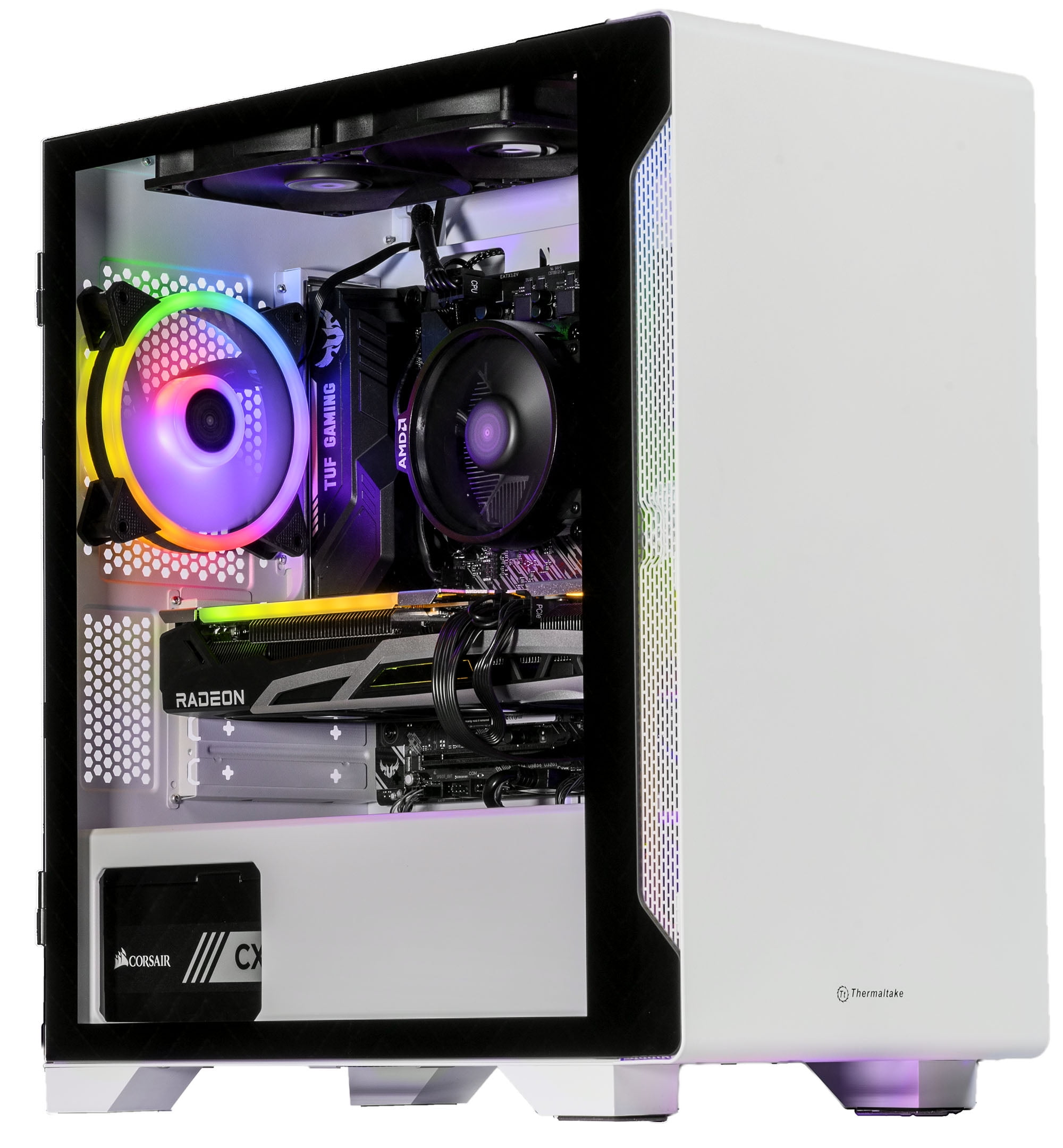 Velztorm Nix Custom Built Gaming Desktop PC Snow White (AMD Ryzen 5 ...