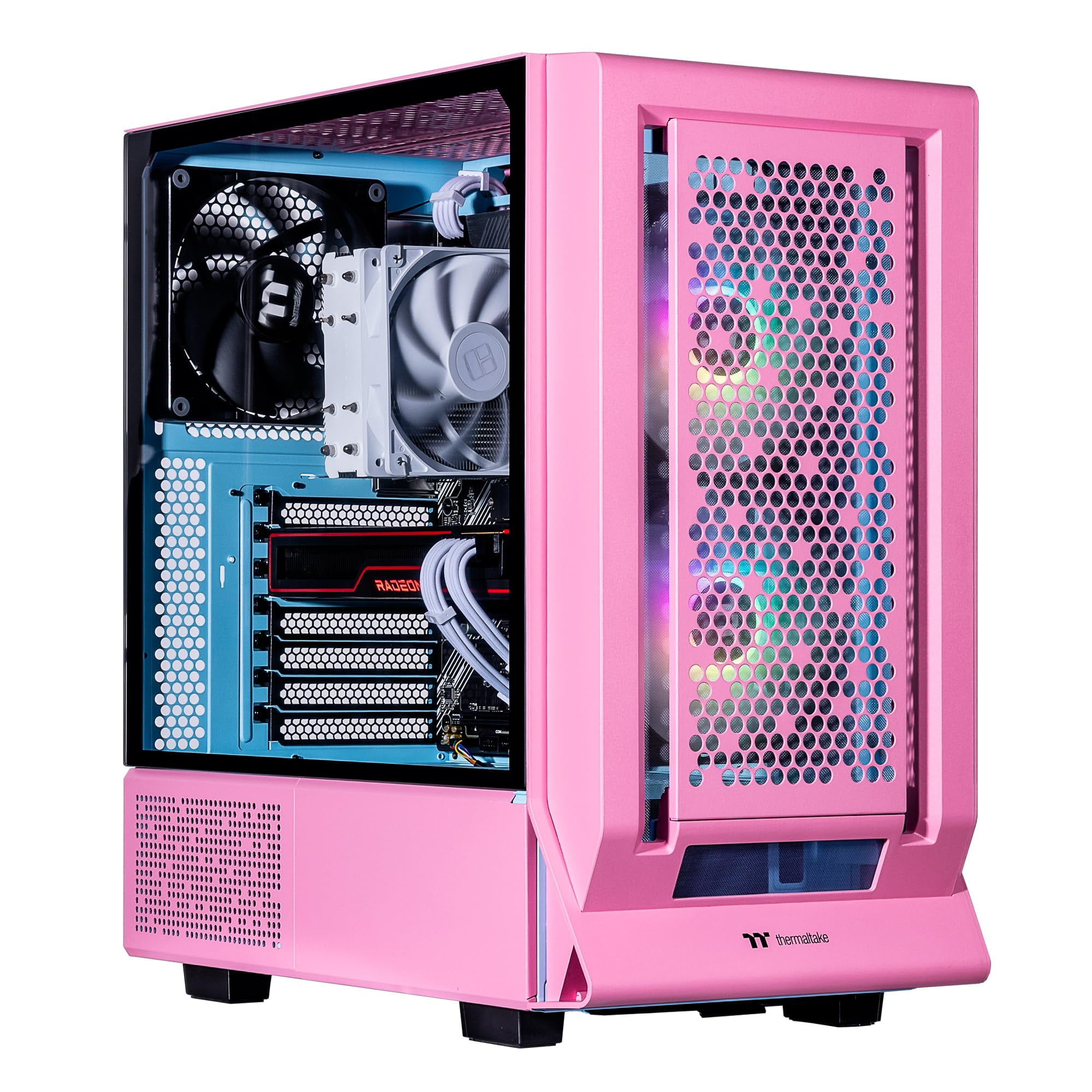 Velztorm Pink Fultix Gaming Desktop PC (AMD Ryzen 5-5500, Radeon RX ...