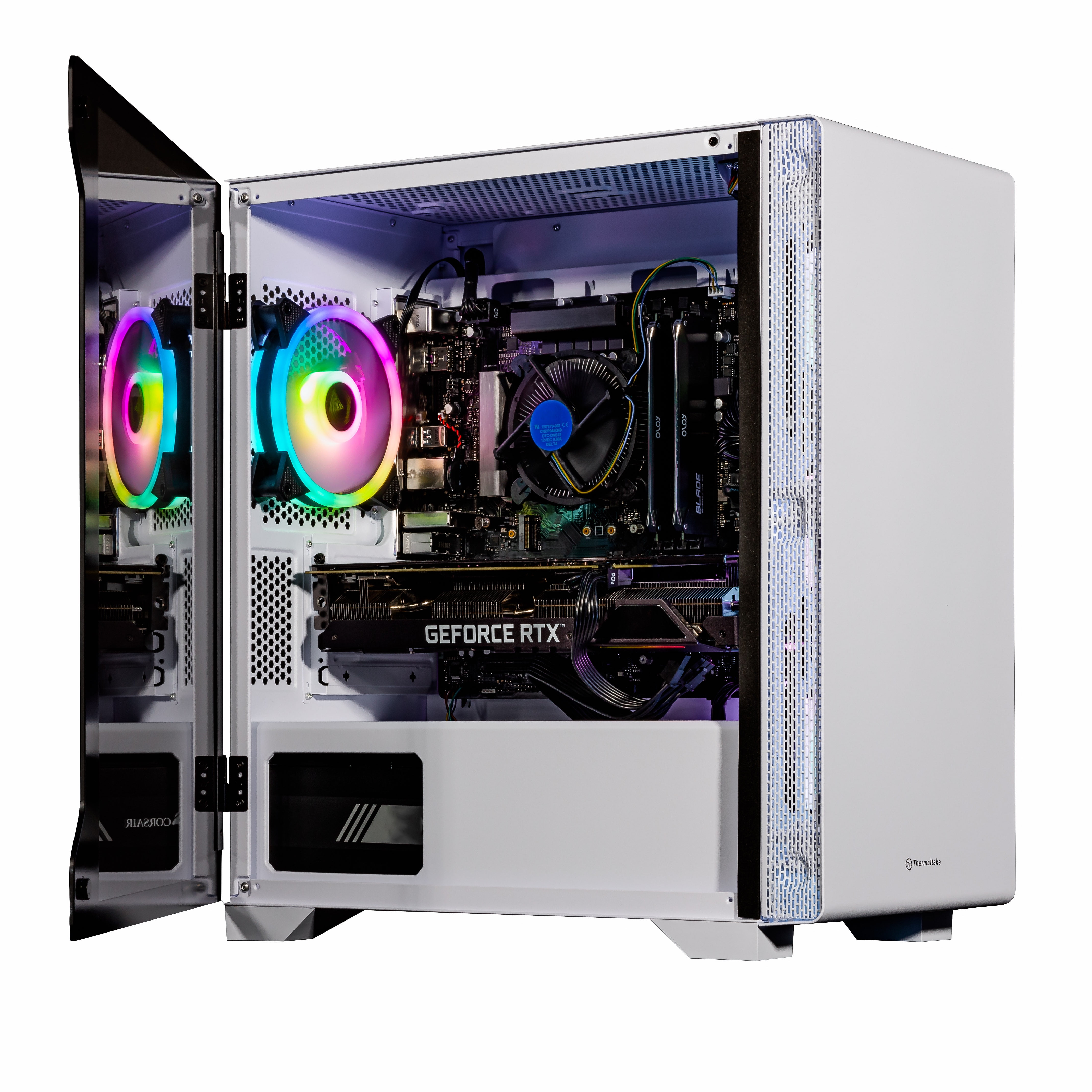 Velztorm Tempix Custom Built Gaming Desktop PC White (Intel i5-10400F 6 ...