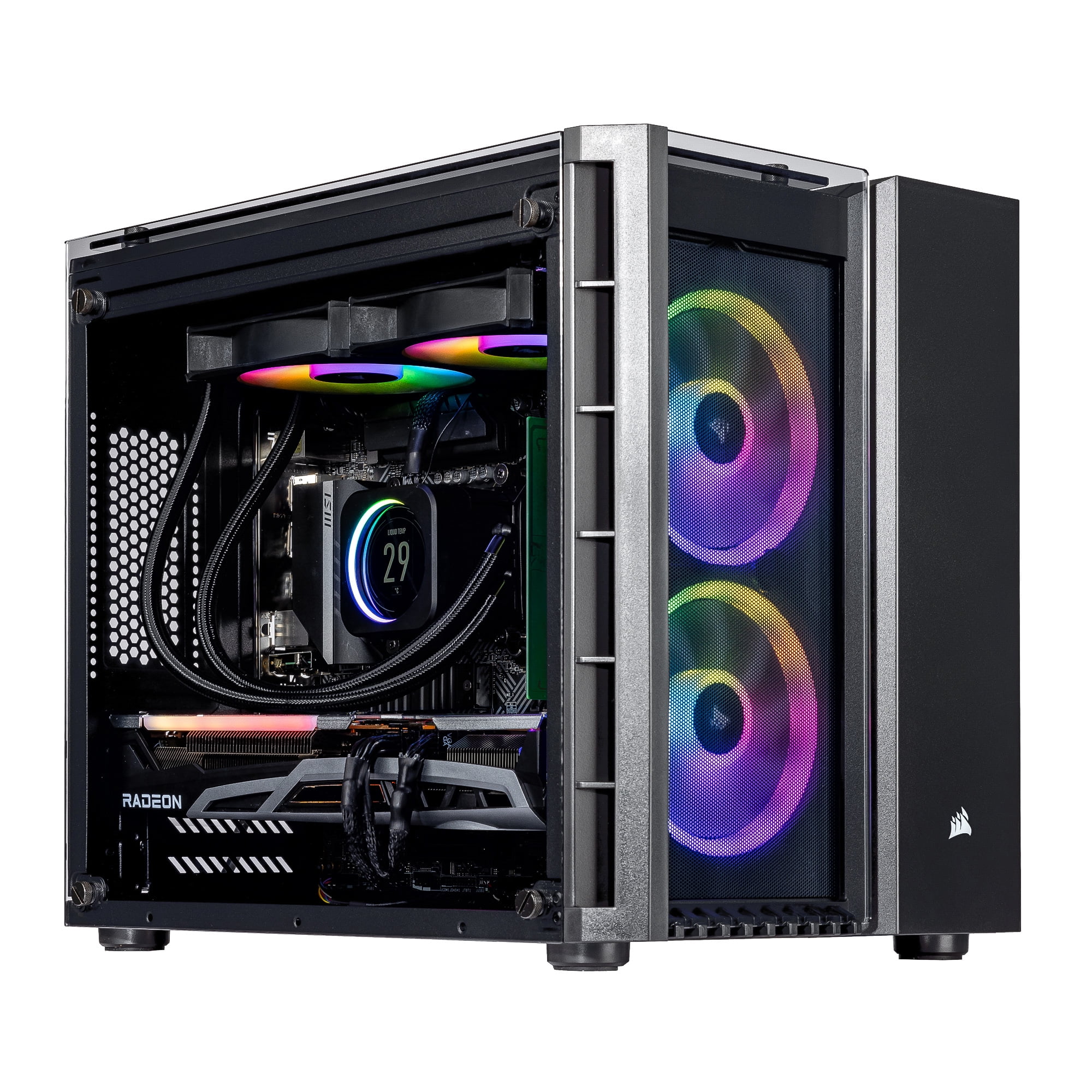 Velztorm Vitrux SFF Gaming PC Desktop (Intel i9-12900K 16-Core, Radeon ...