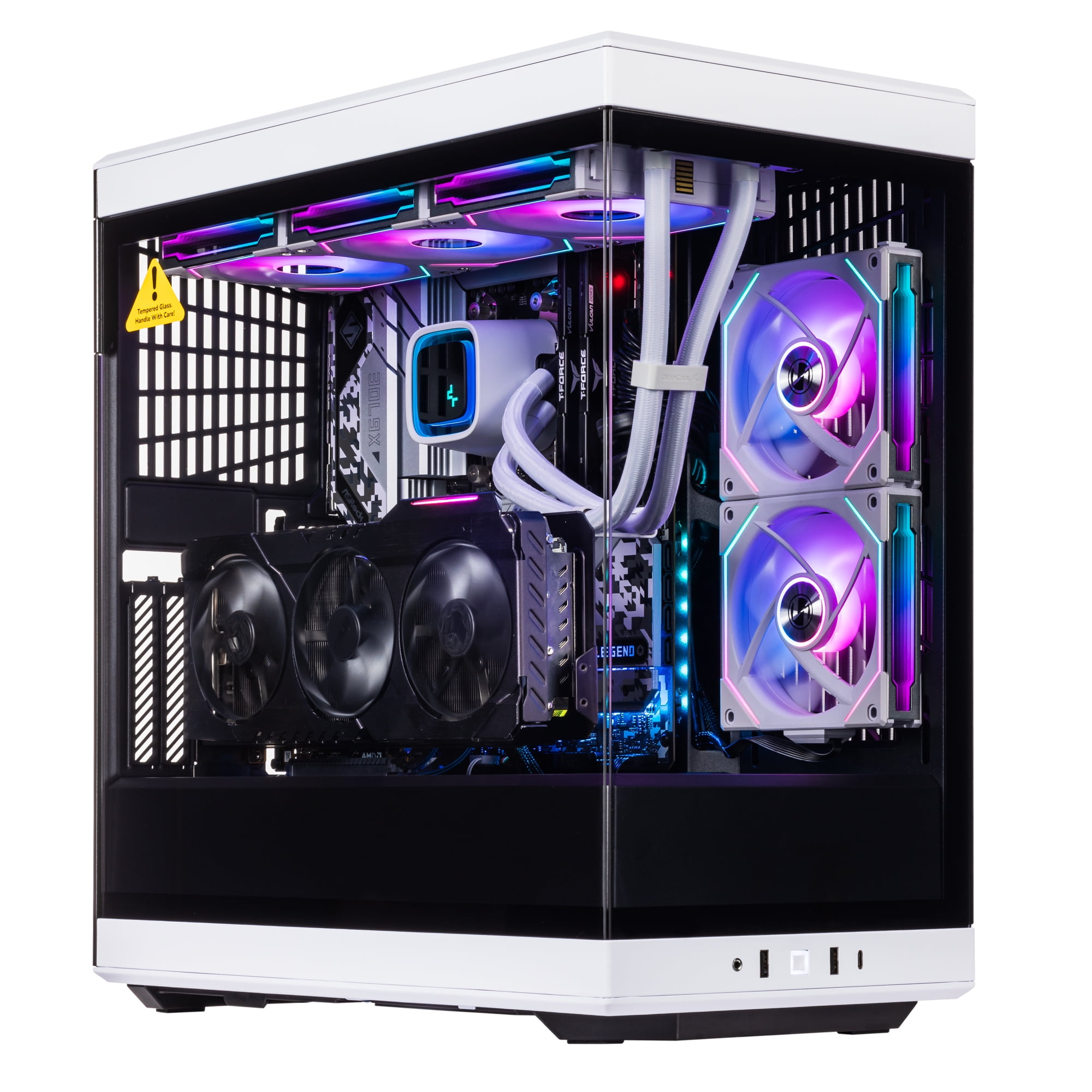 Velztorm White Braevix Custom Built Gaming Desktop PC (AMD Ryzen 9 ...