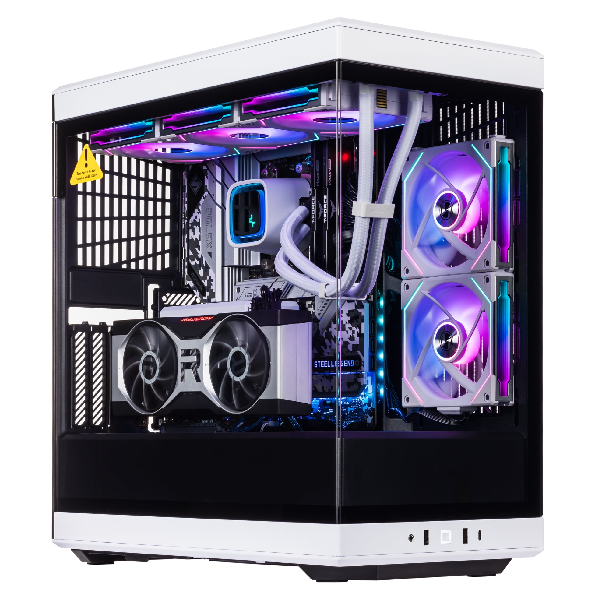 Velztorm White Braevix Custom Built Gaming Desktop PC (AMD Ryzen 9 ...