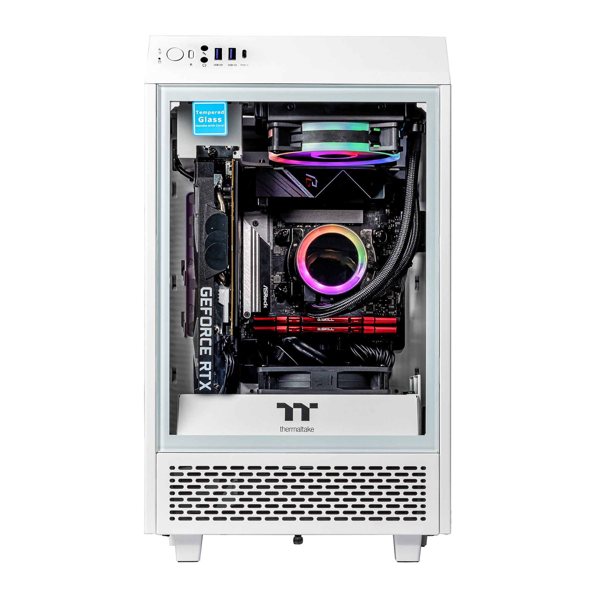 Velztorm White Vertix Gaming Custom Desktop (AMD Ryzen 9 5900X 12-Core ...