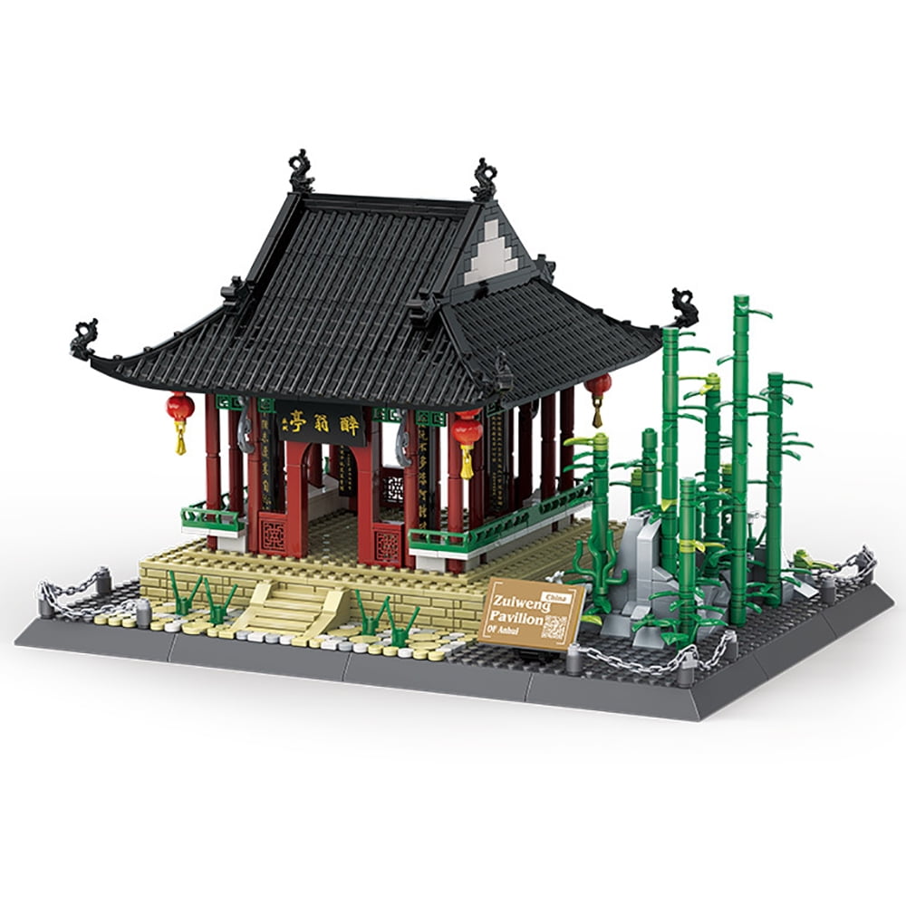 VemoBricks Zuiweng Pavilion China Building Set (917 Pieces ...