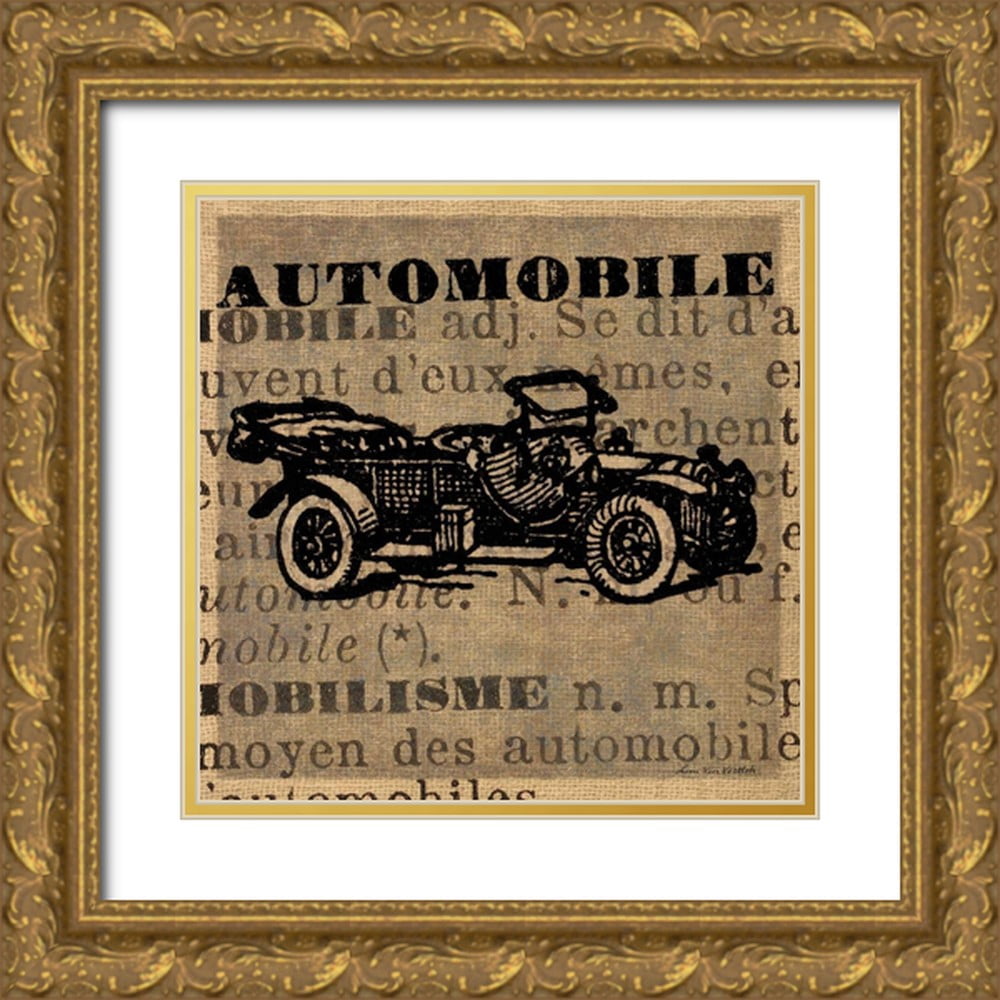 Ven Vertloh, Lisa 26x26 Gold Ornate Wood Framed with Double Matting ...
