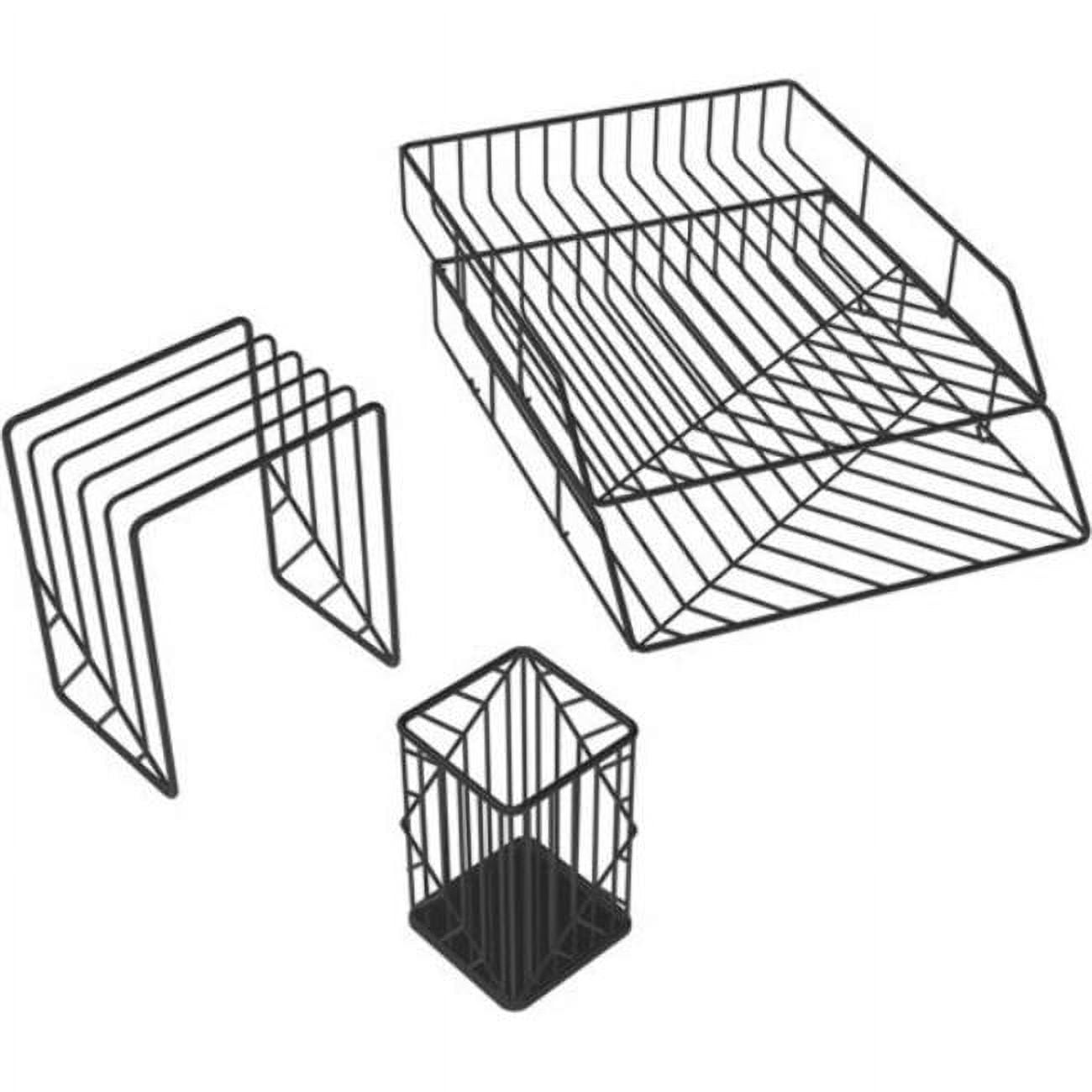 Vena Desk Organizer Set, Black - Walmart.com