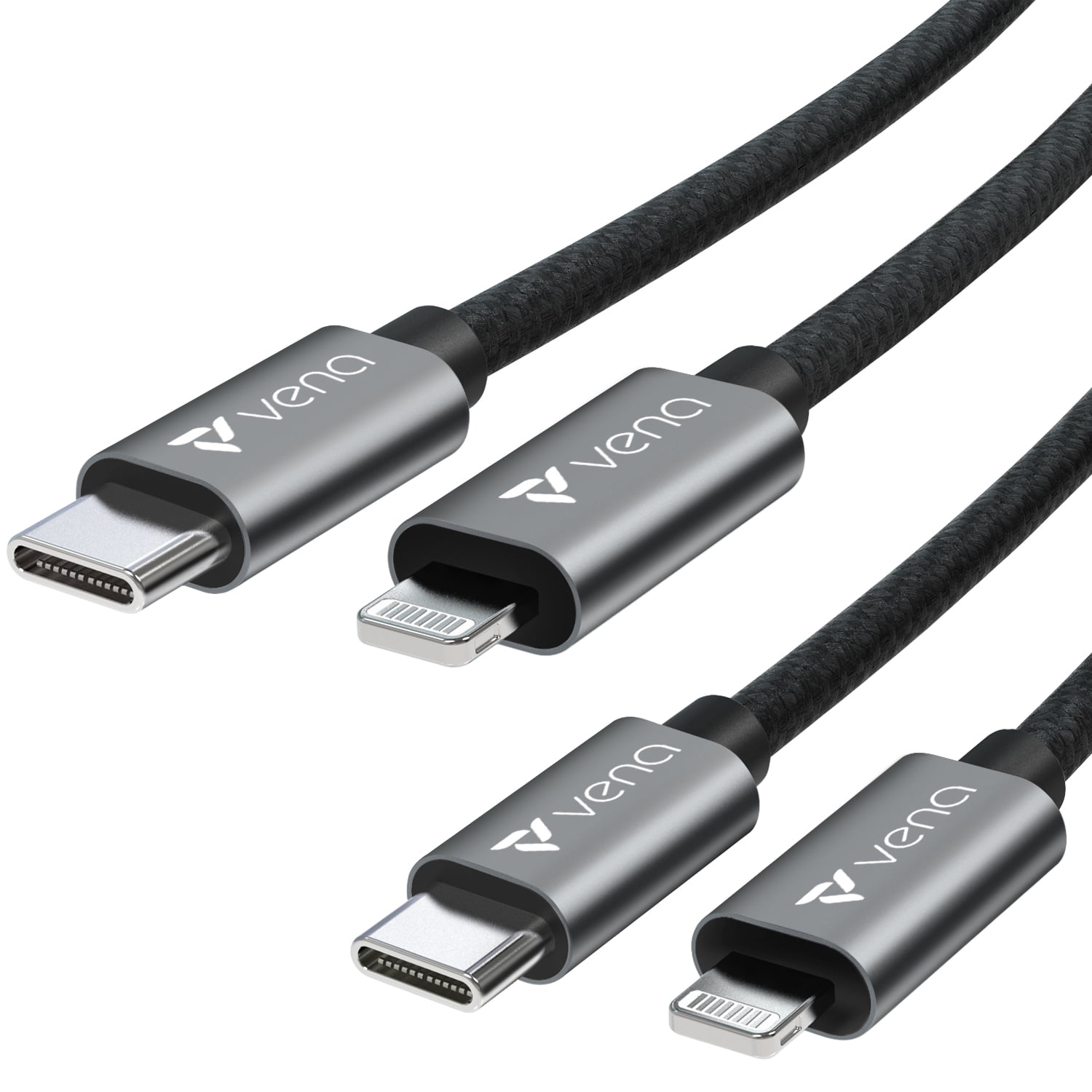 Vena USB C to Lightning Cable - 3FT (2 Pack), (Apple MFI Certified) 18W ...
