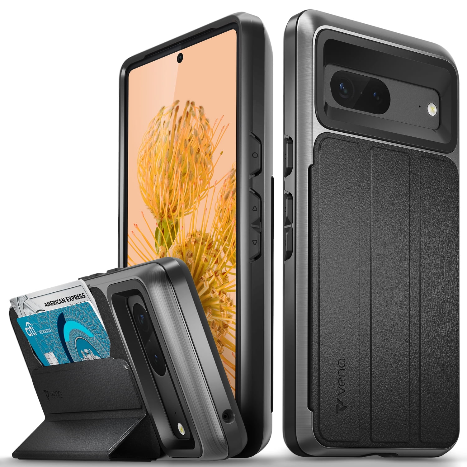 Vena Wallet Case Compatible with Google Pixel 7, vCommute (Military ...
