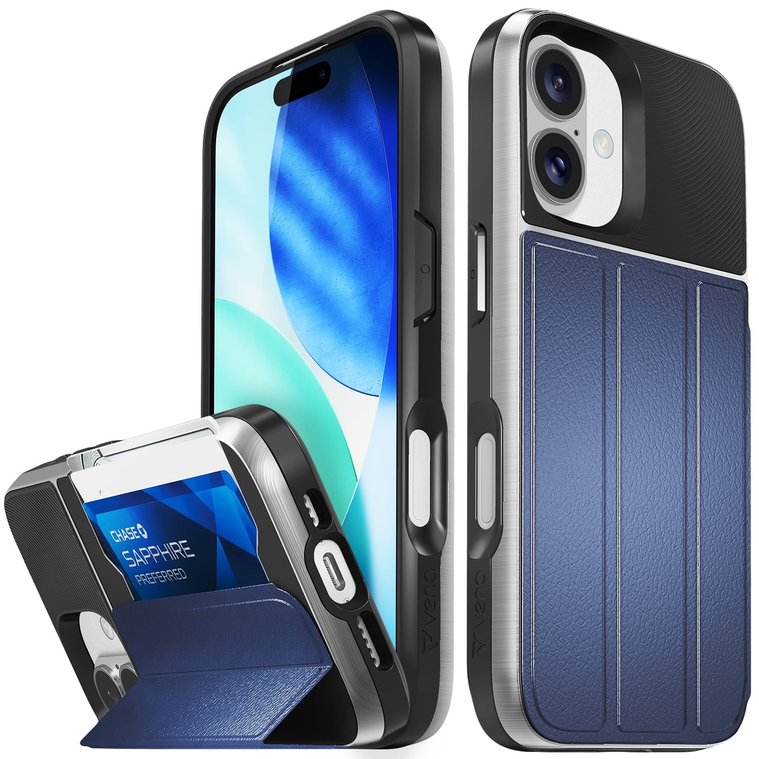 Vena vCommute For Apple iPhone 17 Case Wallet, Case with Stand Leather ...