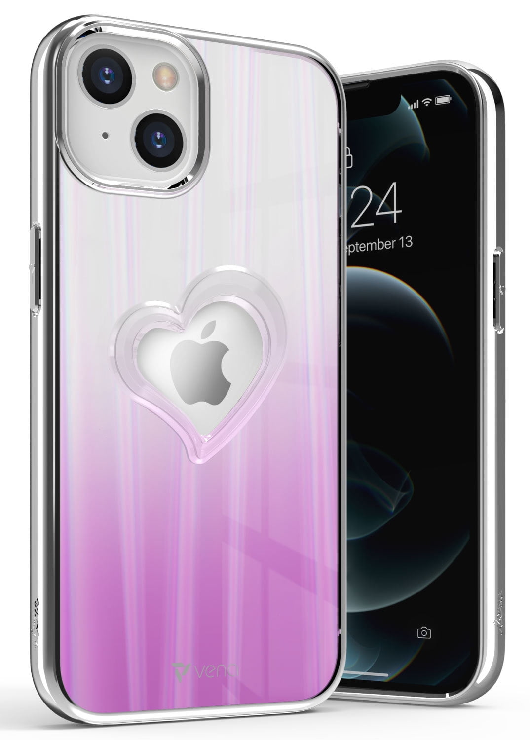 Vena vLove Holographic Case Compatible with Apple iPhone 13 (6.1"-inch ...